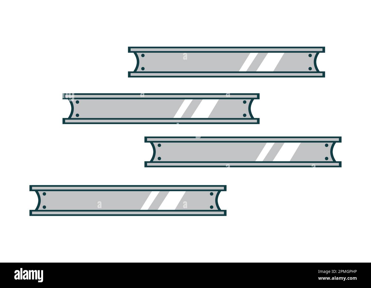 Metal profile steel product Stock Vector Images - Alamy