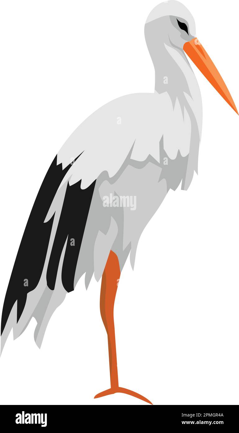 Crane Bird Animal Vector Stock Vector Image & Art - Alamy