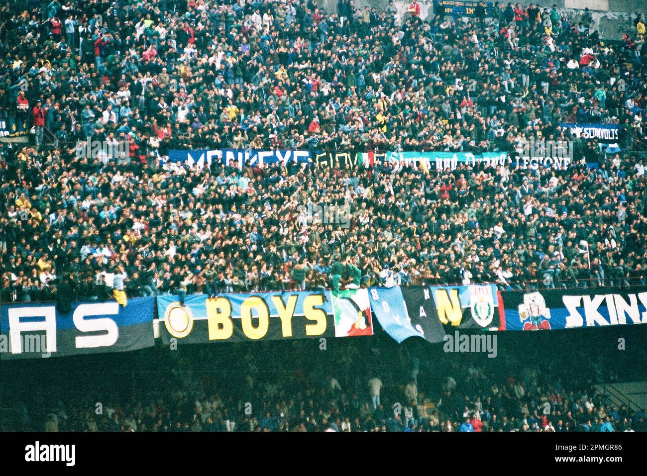 Italy ultras season 1989-90 Serie A - in the photo - inter-lazio Stock ...