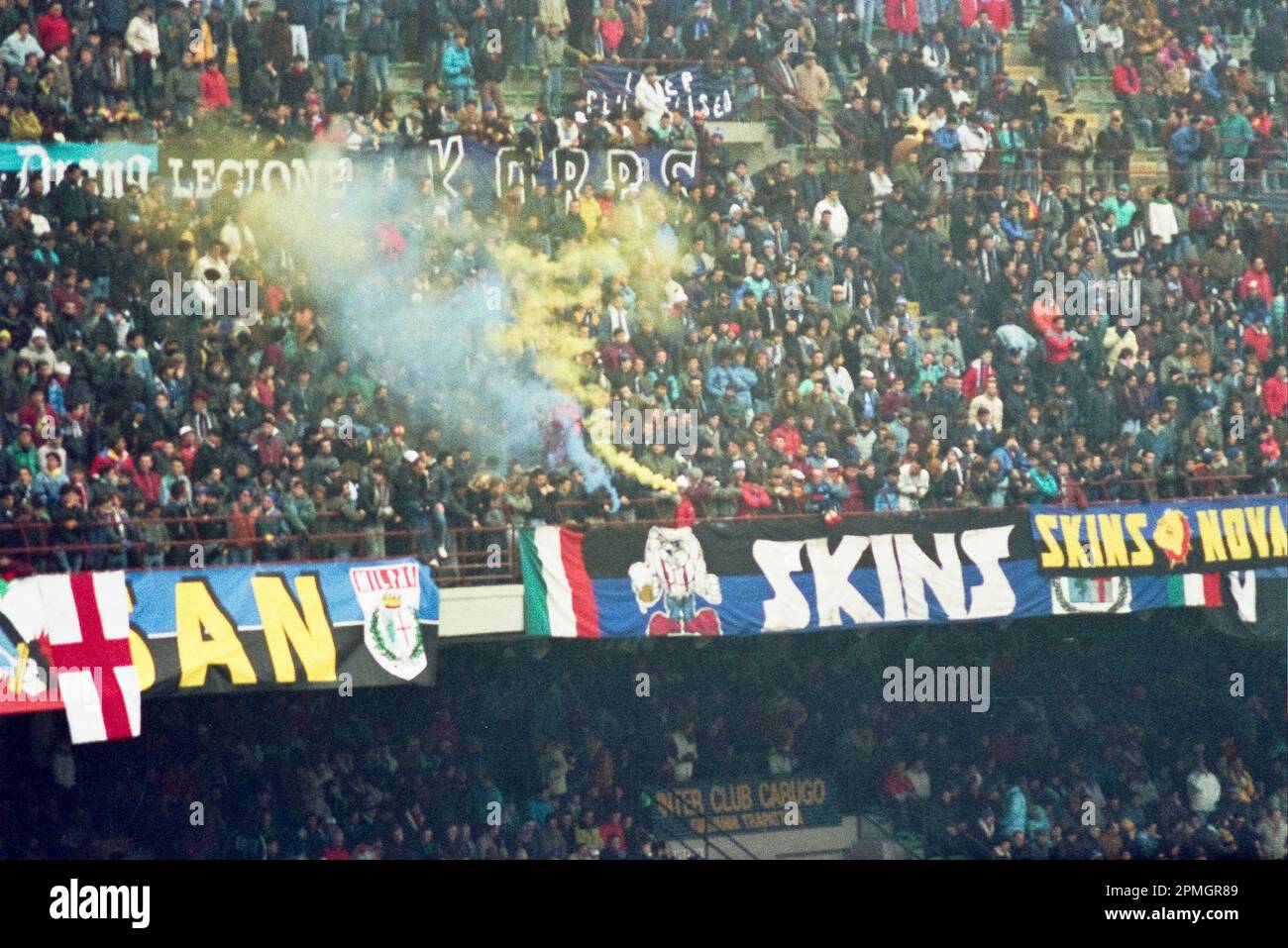 Italy ultras season 1989-90 Serie A - in the photo - inter-udinese ...