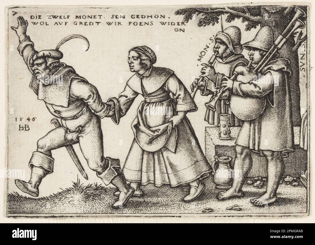 Print, The Year's End; Designed by Hans Sebald Beham (German, 1500–1550 ...