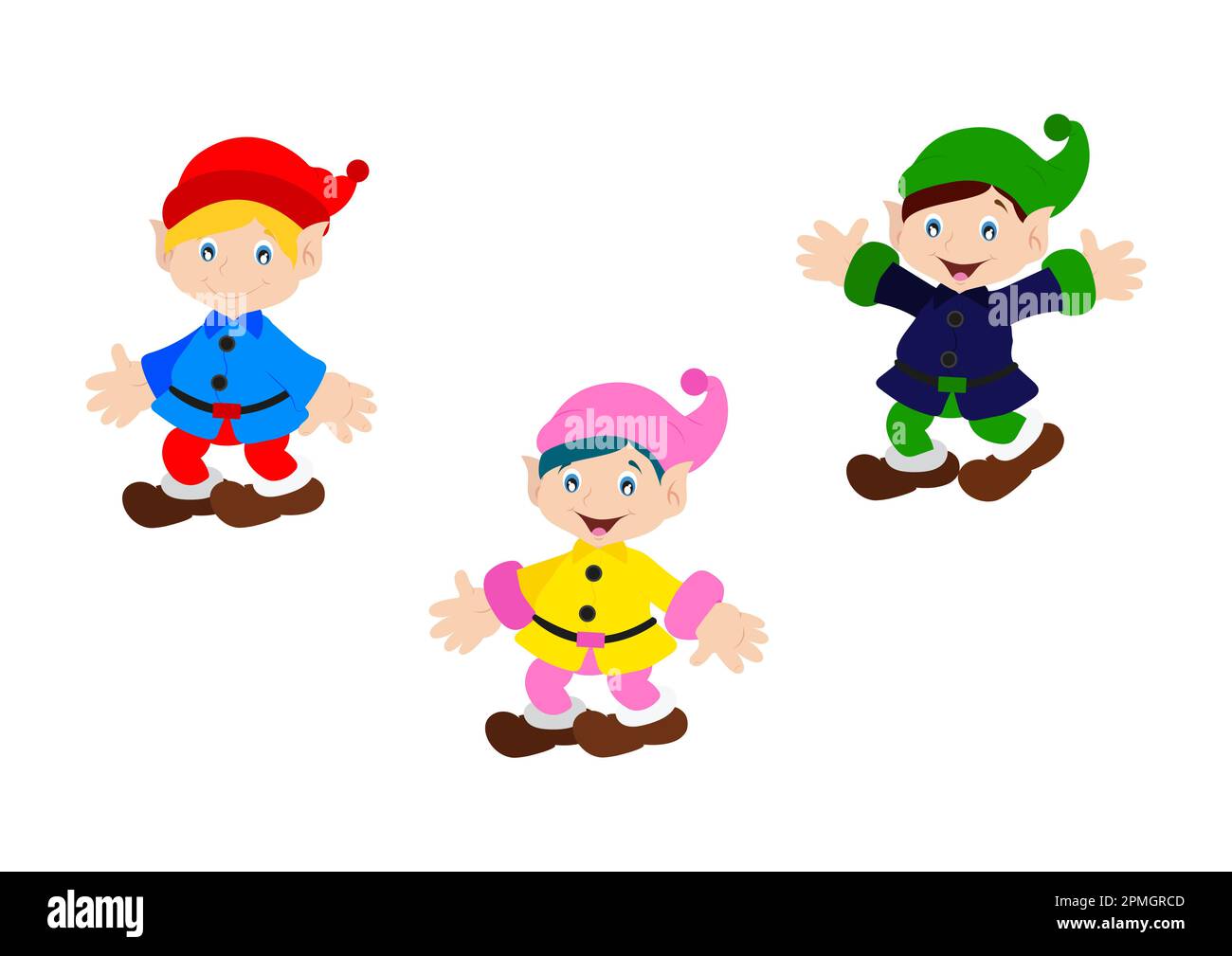 Three Dwarfs in different positions Stock Vector Image & Art - Alamy