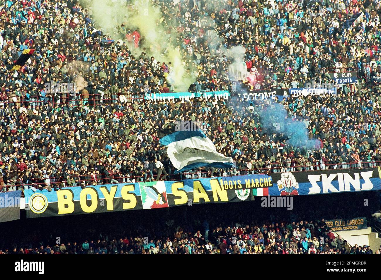 Italy ultras season 1989-90 Serie A - in the photo - inter-sampdoria ...