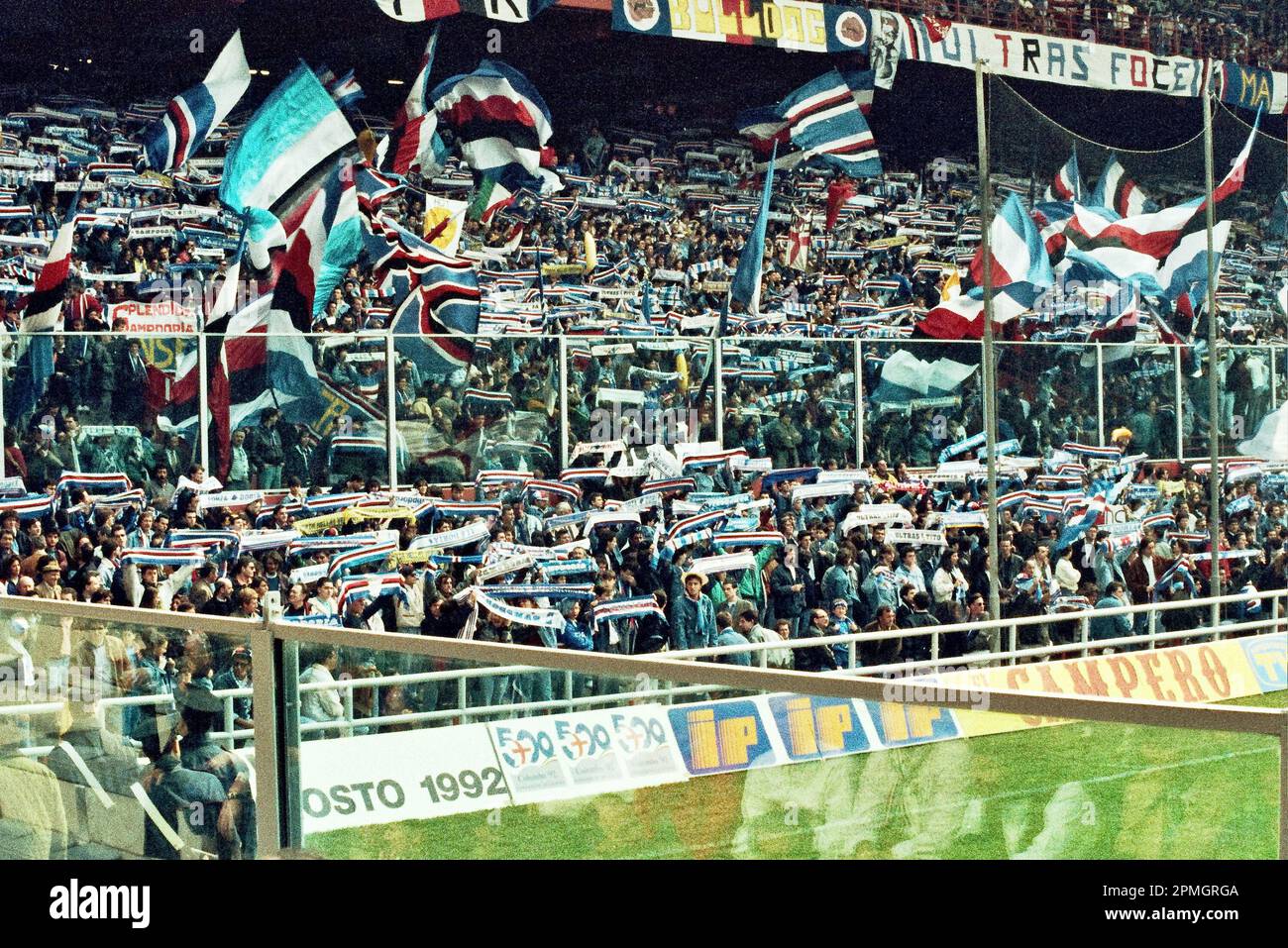 Italy ultras season 1989-90 Serie A - in the photo - sampdoria-napoli ...