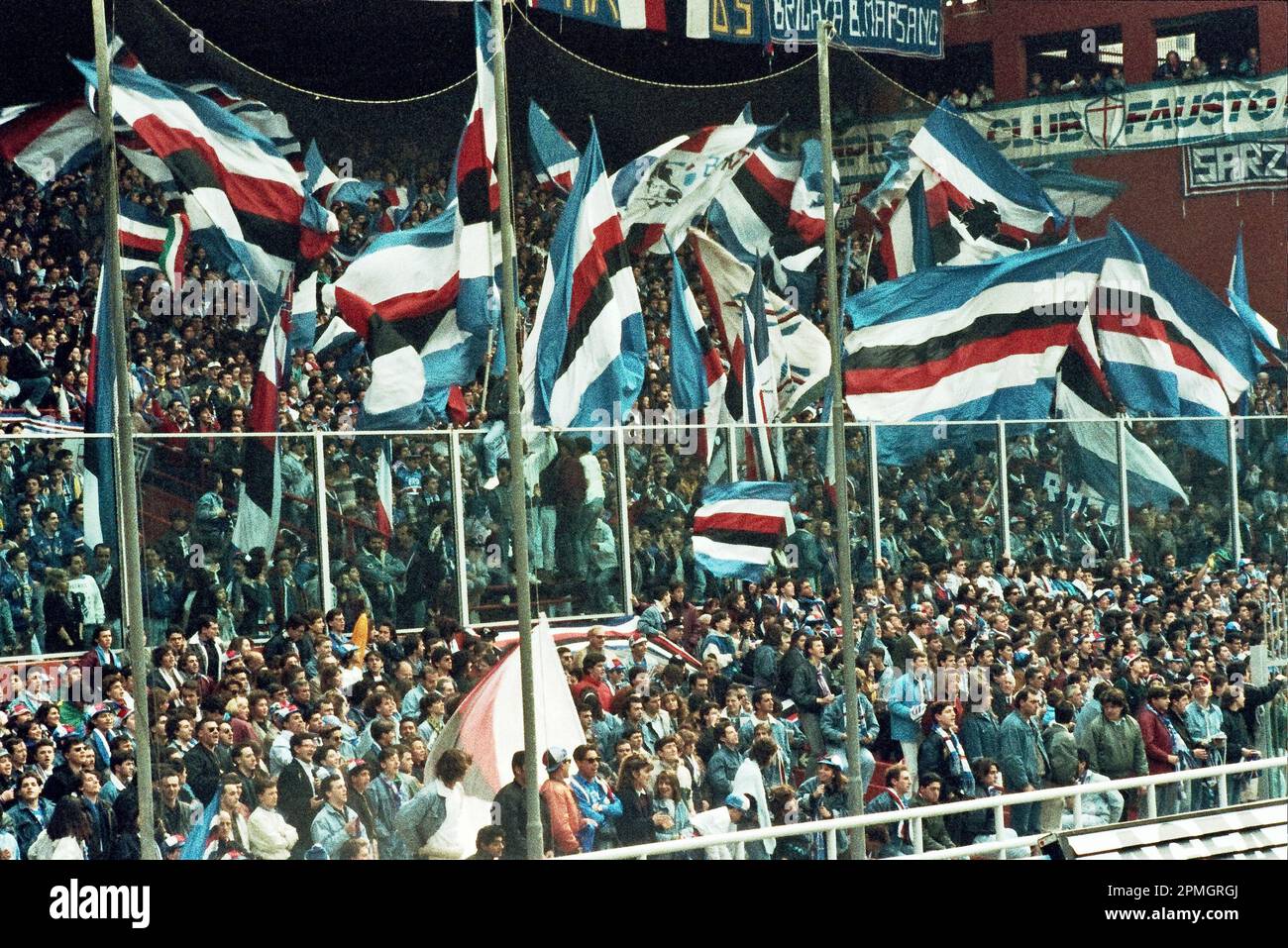 Italy ultras season 1989-90 Serie A - in the photo - sampdoria-napoli ...