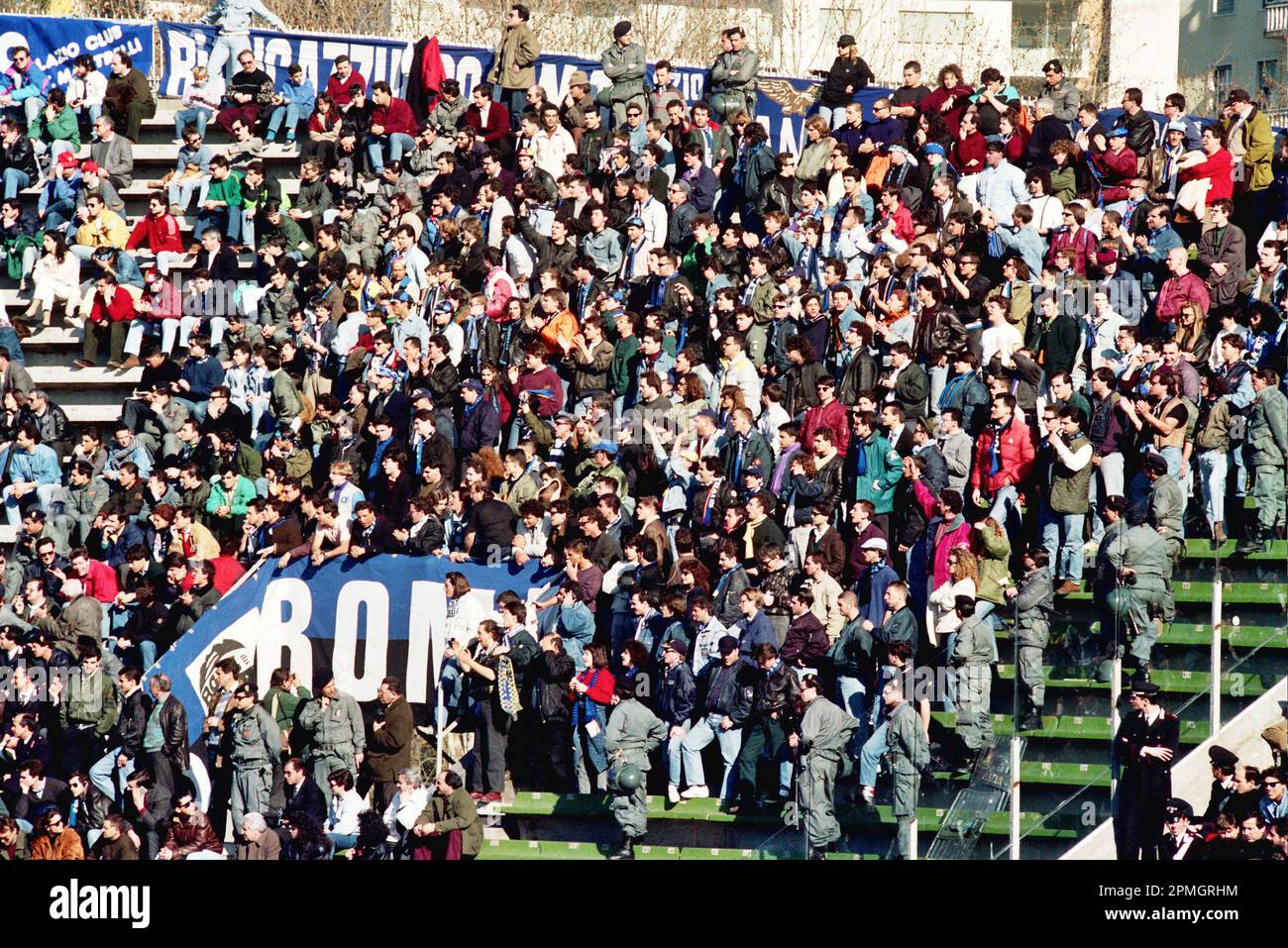 Italy ultras season 1989-90 Serie A - in the photo - lazio-inter Stock ...