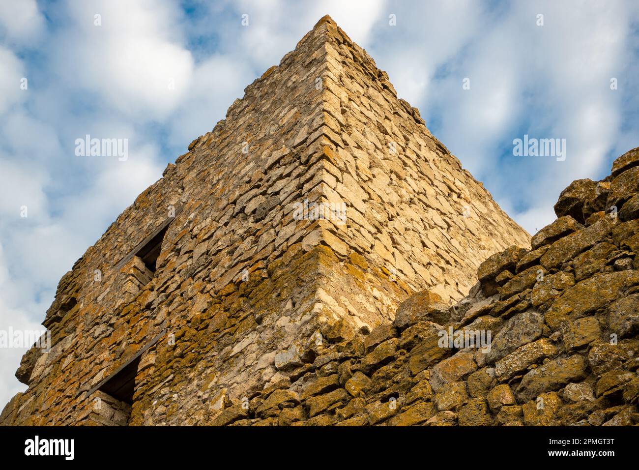 The ruins of Enisala fortress - Romania, ancient Stock Photo - Alamy