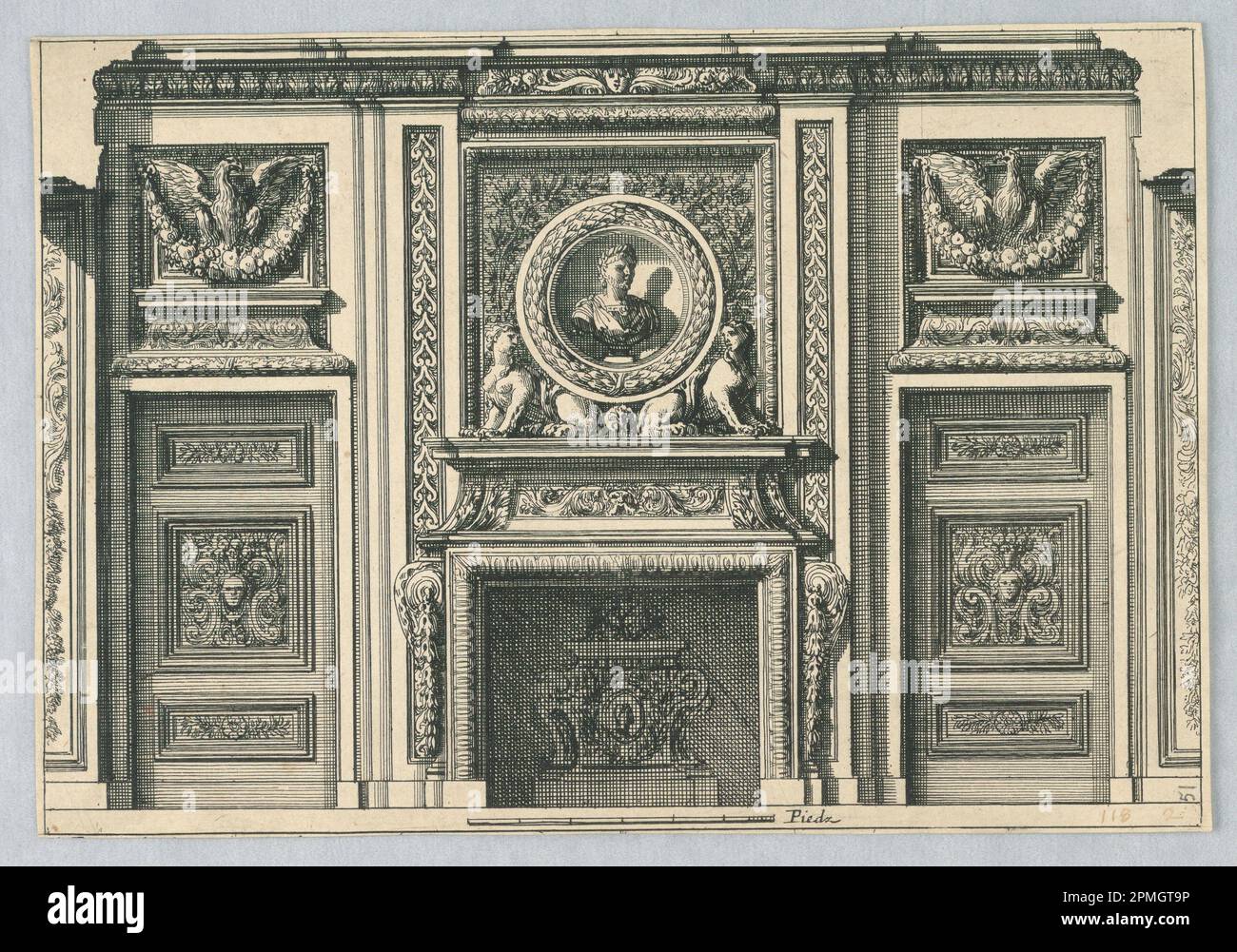 Print, Design for Mantle Piece, from "Cheminées et Lambris"; Print ...