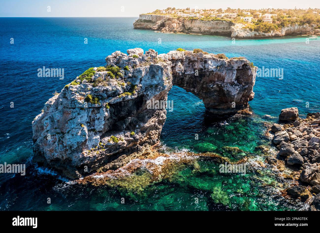 Rocky bridge Es Pontàs in Mallorca, Spain Stock Photo - Alamy