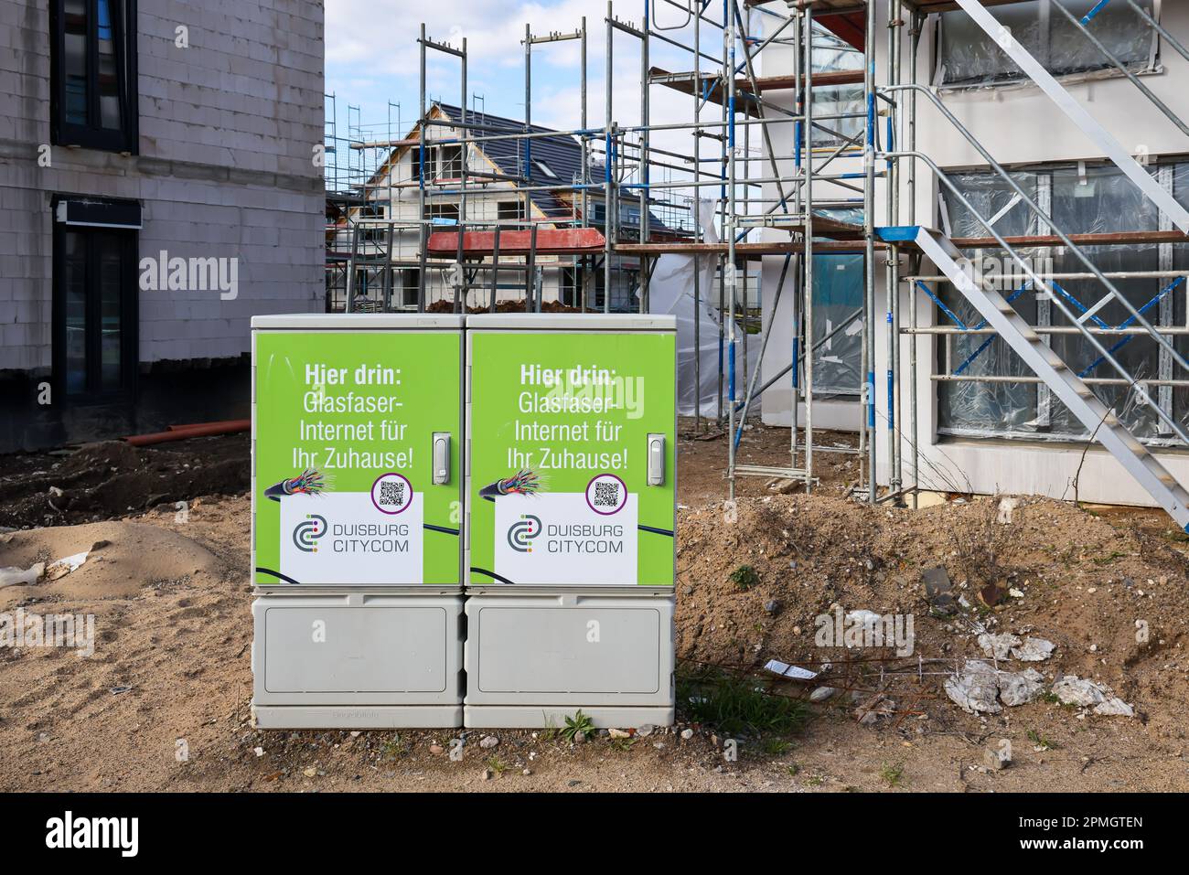 Duisburg, North Rhine-Westphalia, Germany - Fibre optics, internet ...