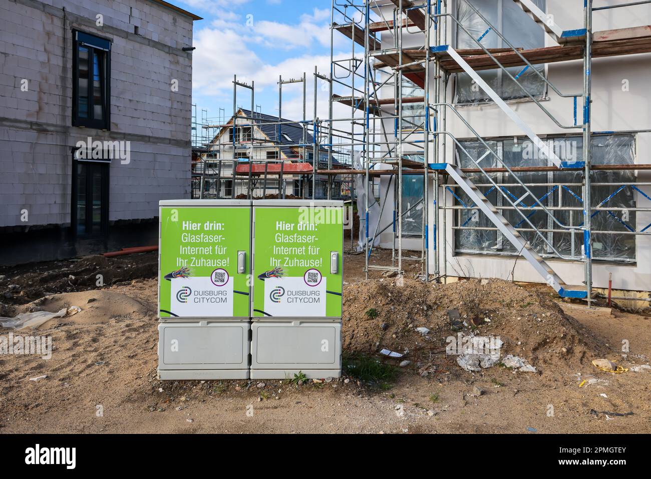 Duisburg, North Rhine-Westphalia, Germany - Fibre optics, internet ...