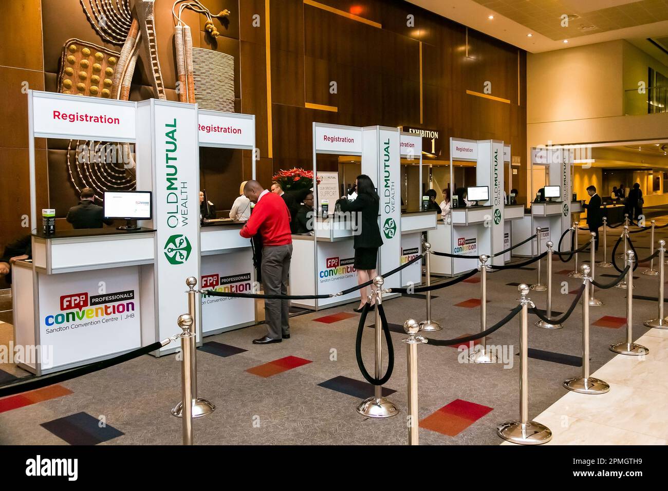 Johannesburg, South Africa - June 25, 2014: Delegates registering at ...
