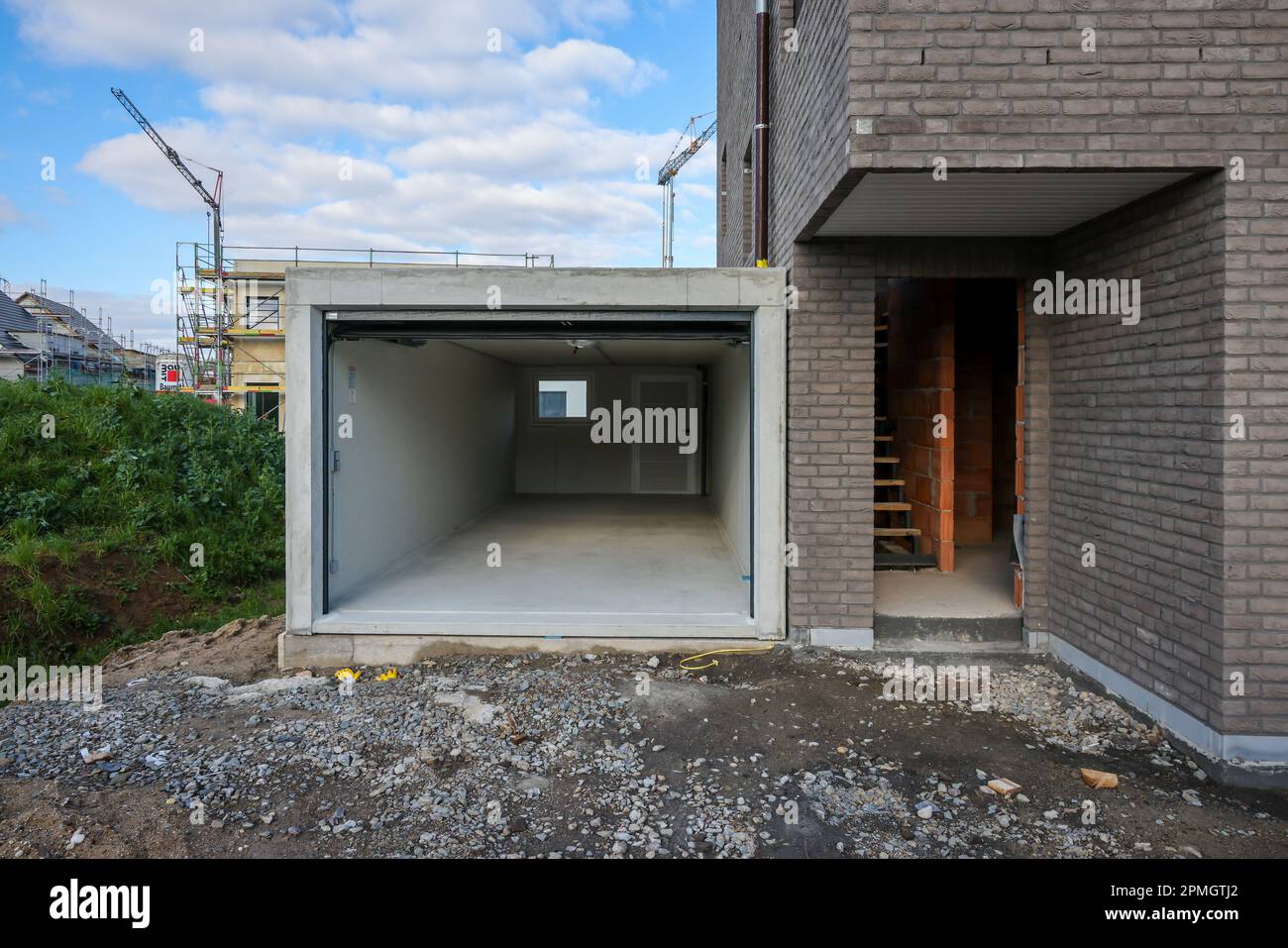 In the work of building houses photo hi-res stock photography and ...