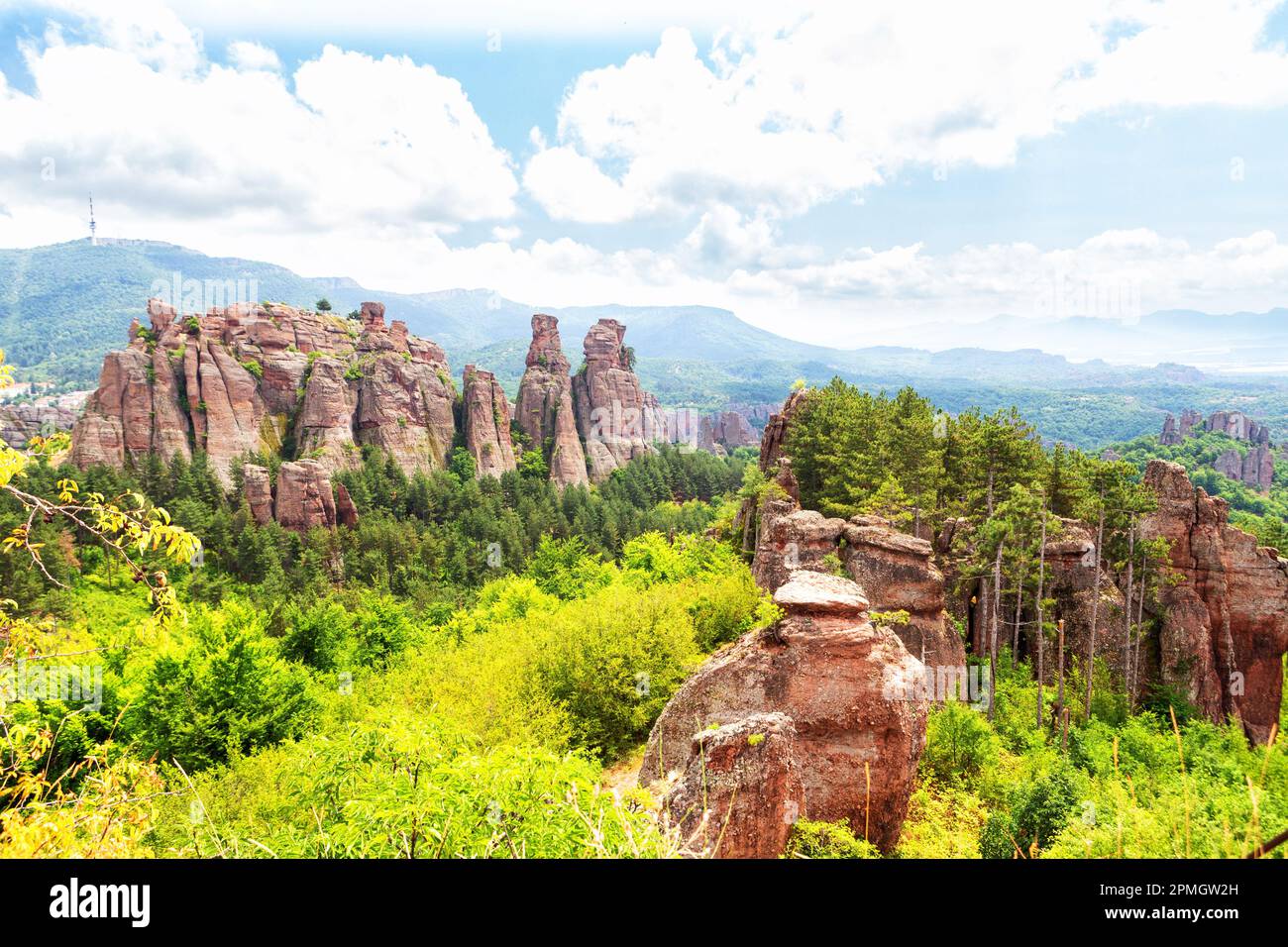Stunning landscape of the rock phenomenon Belogradchiski skali ...