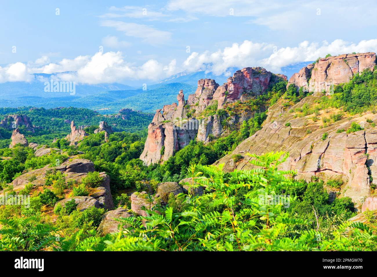 Stunning landscape of the rock phenomenon Belogradchiski skali ...