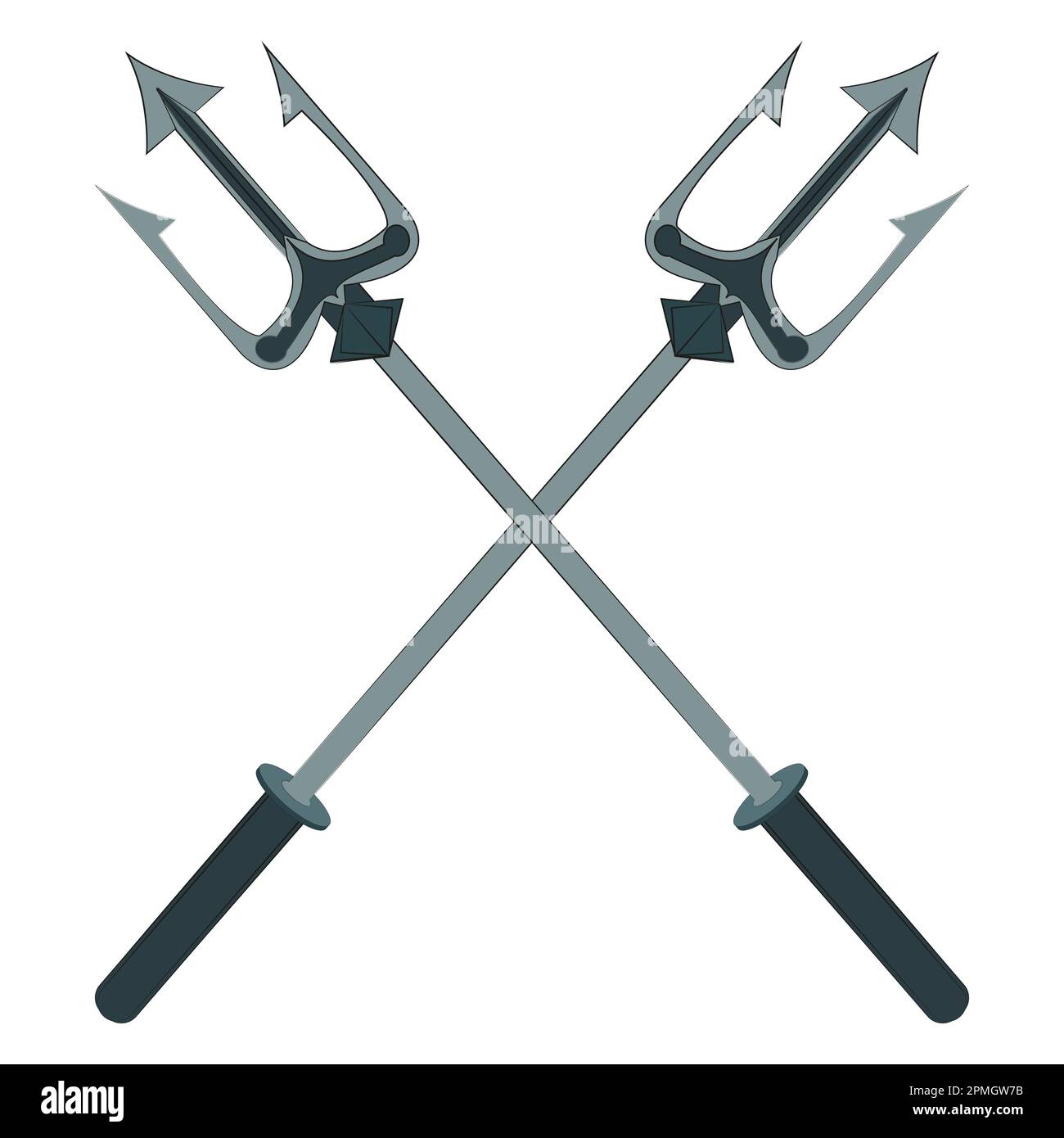 Vector illustration of a Trident isolated on transparent background ...