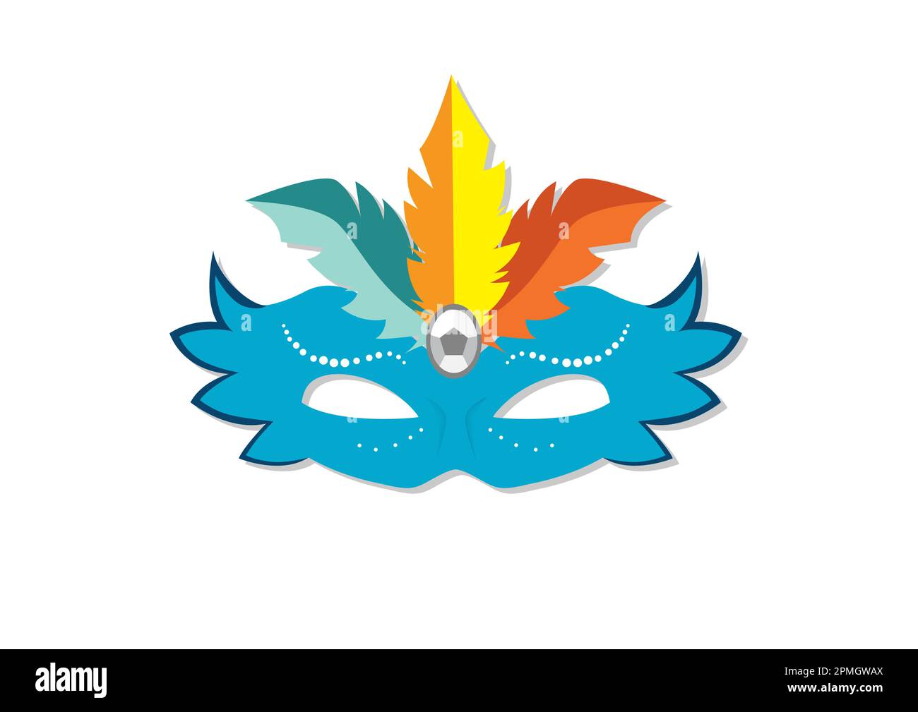 Poster golden carnival mask Cut Out Stock Images & Pictures - Alamy