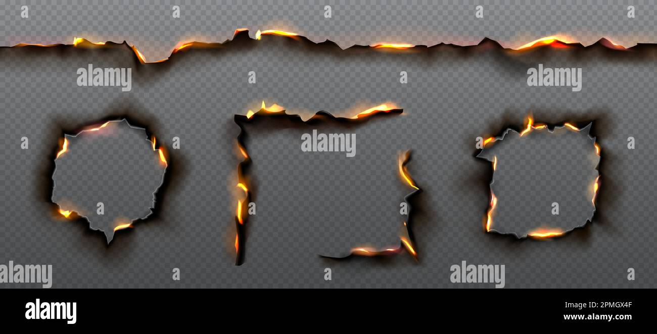 Burning Paper Edges Effect