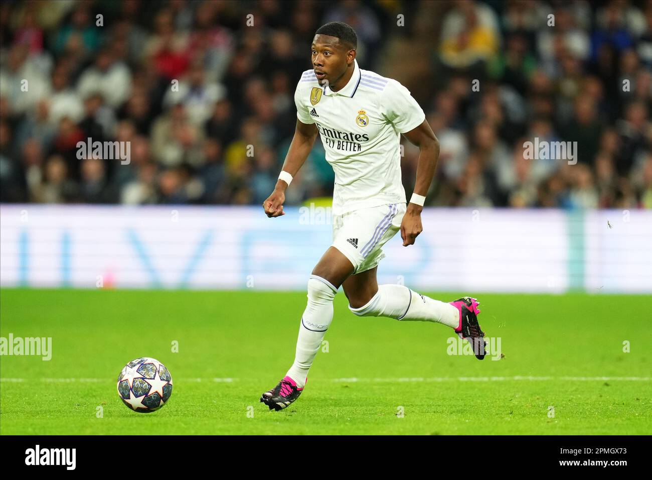 David Alaba of Real Madrid during the UEFA Champions League match ...