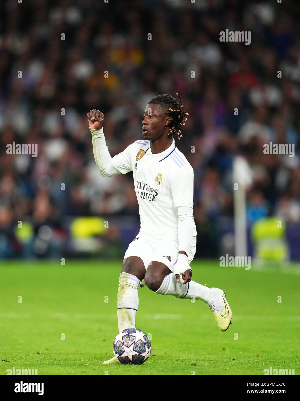 Eduardo Camavinga of Real Madrid during the UEFA Champions League match ...