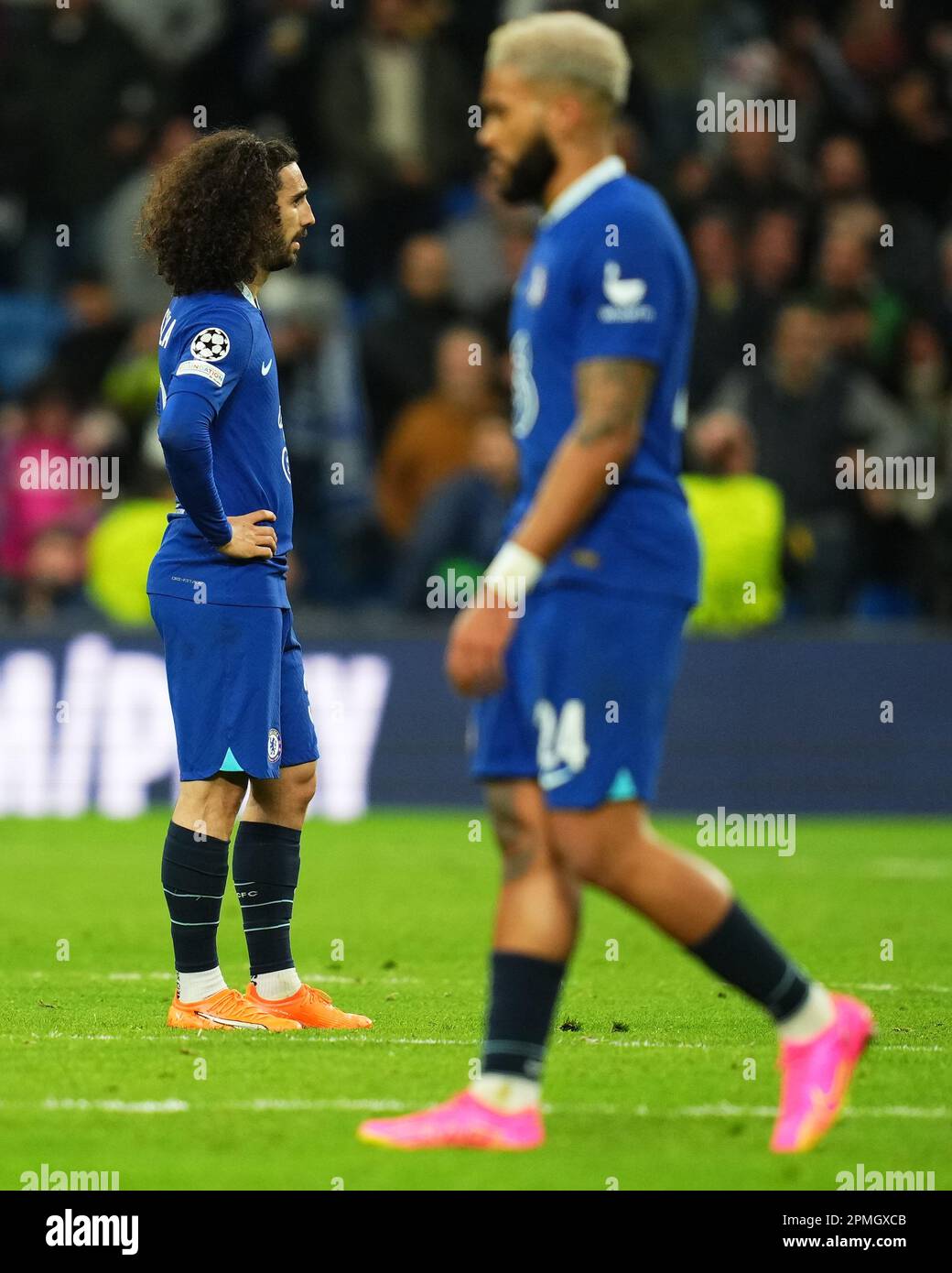 Marc Cucurella and Reece James of Chelsea FC at full time during the ...