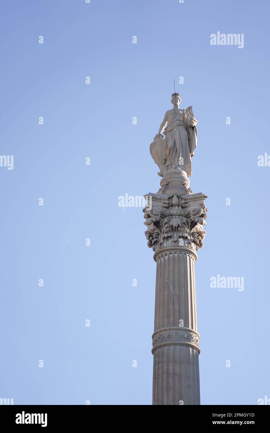 A low-angle shot of place Castellane monument statue in Marseille ...