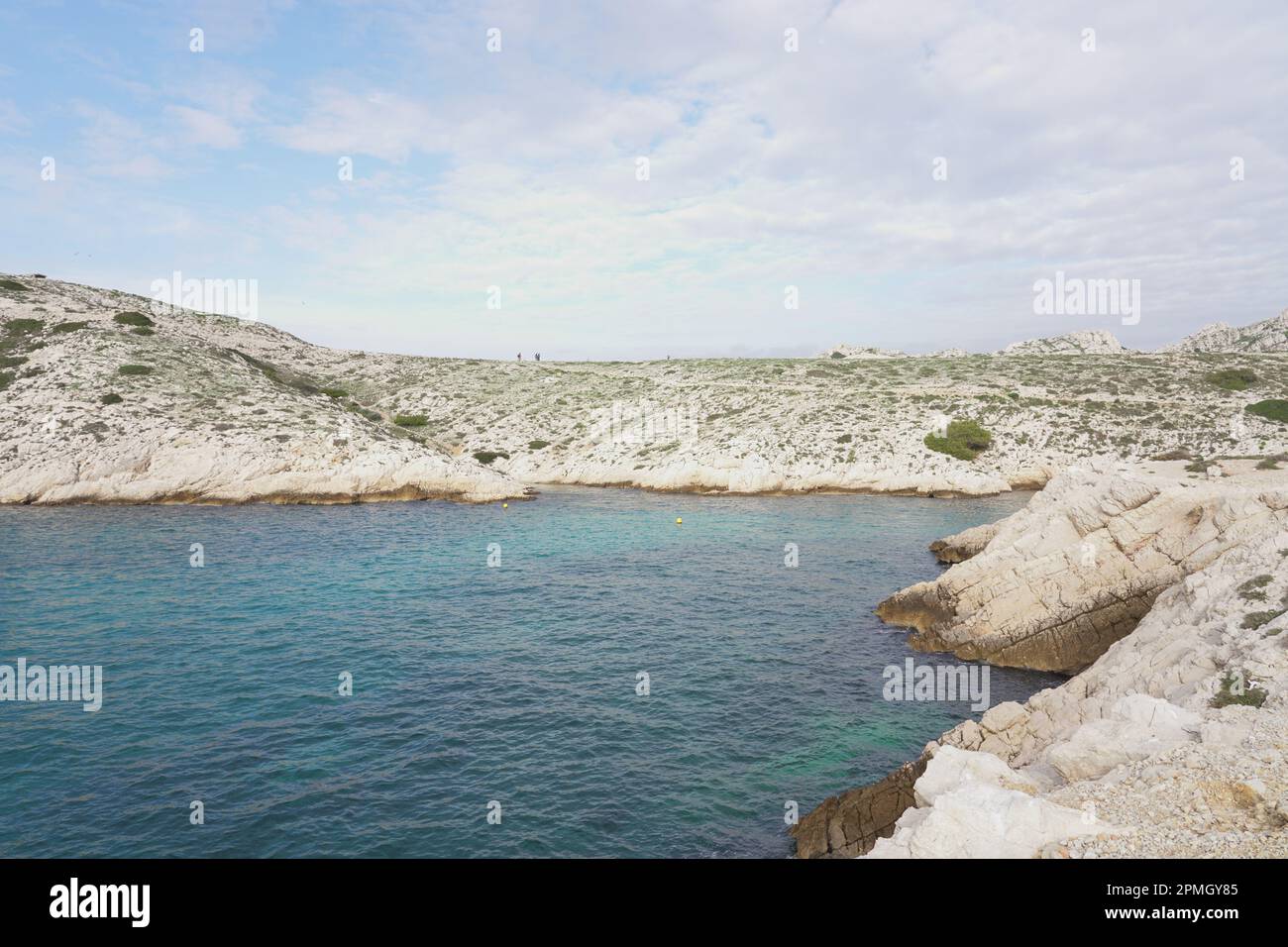 A picturesque view of the Frioul archipelago near Marseille, France ...