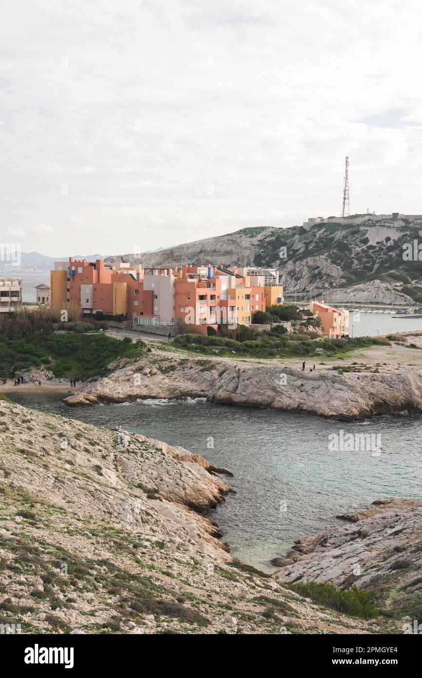 An incredible aerial view of the Frioul Islands in Marseille, France ...