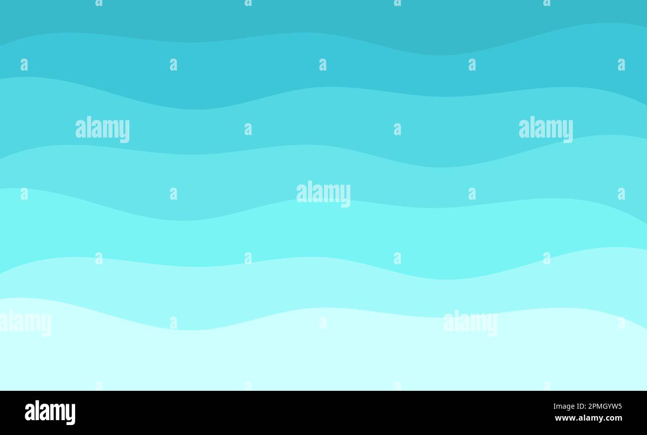 Sea waves blue pattern background. Vector illustration Stock Vector ...