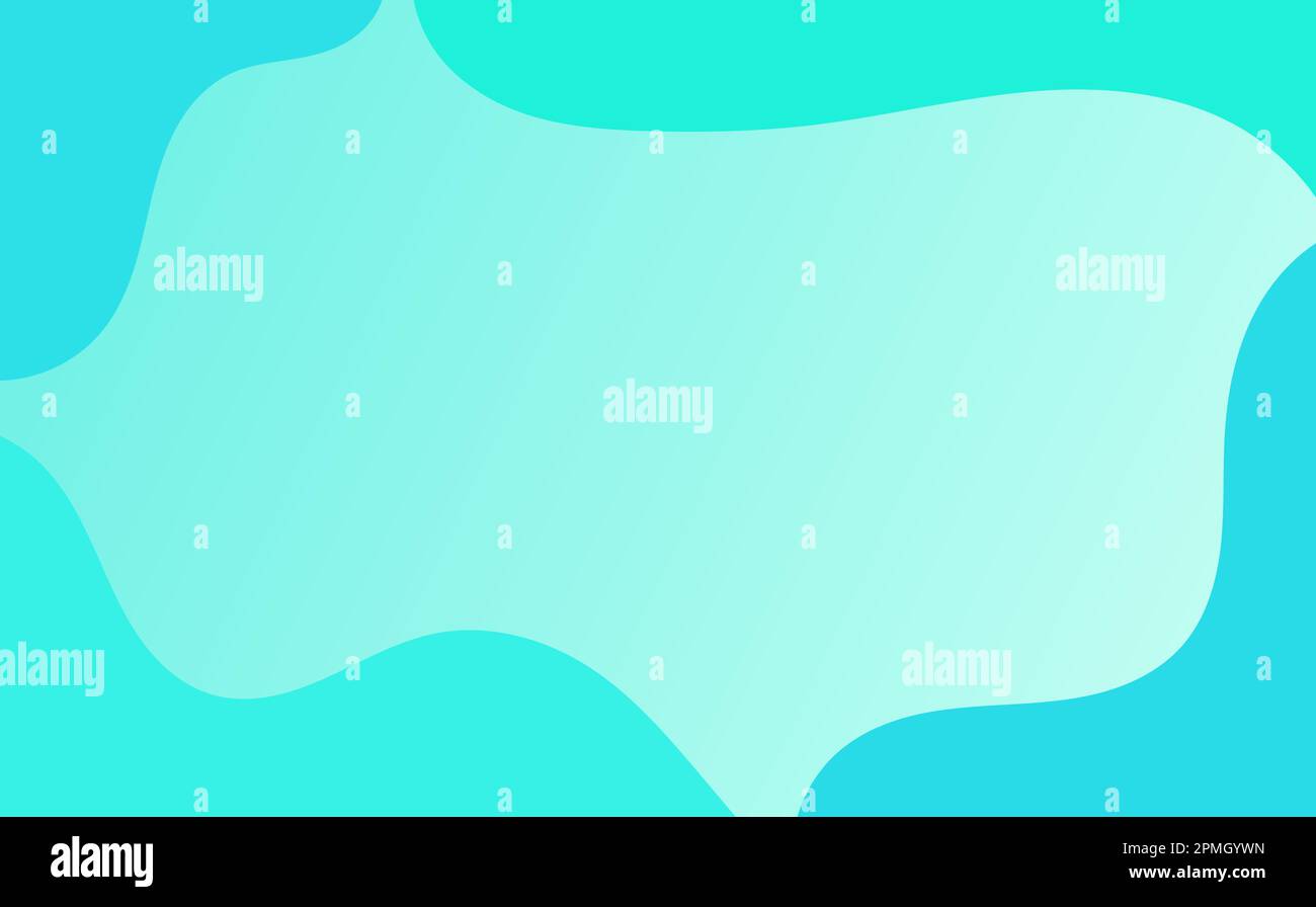 Blue turquoise abstract wavy background. Vector illustration Stock ...