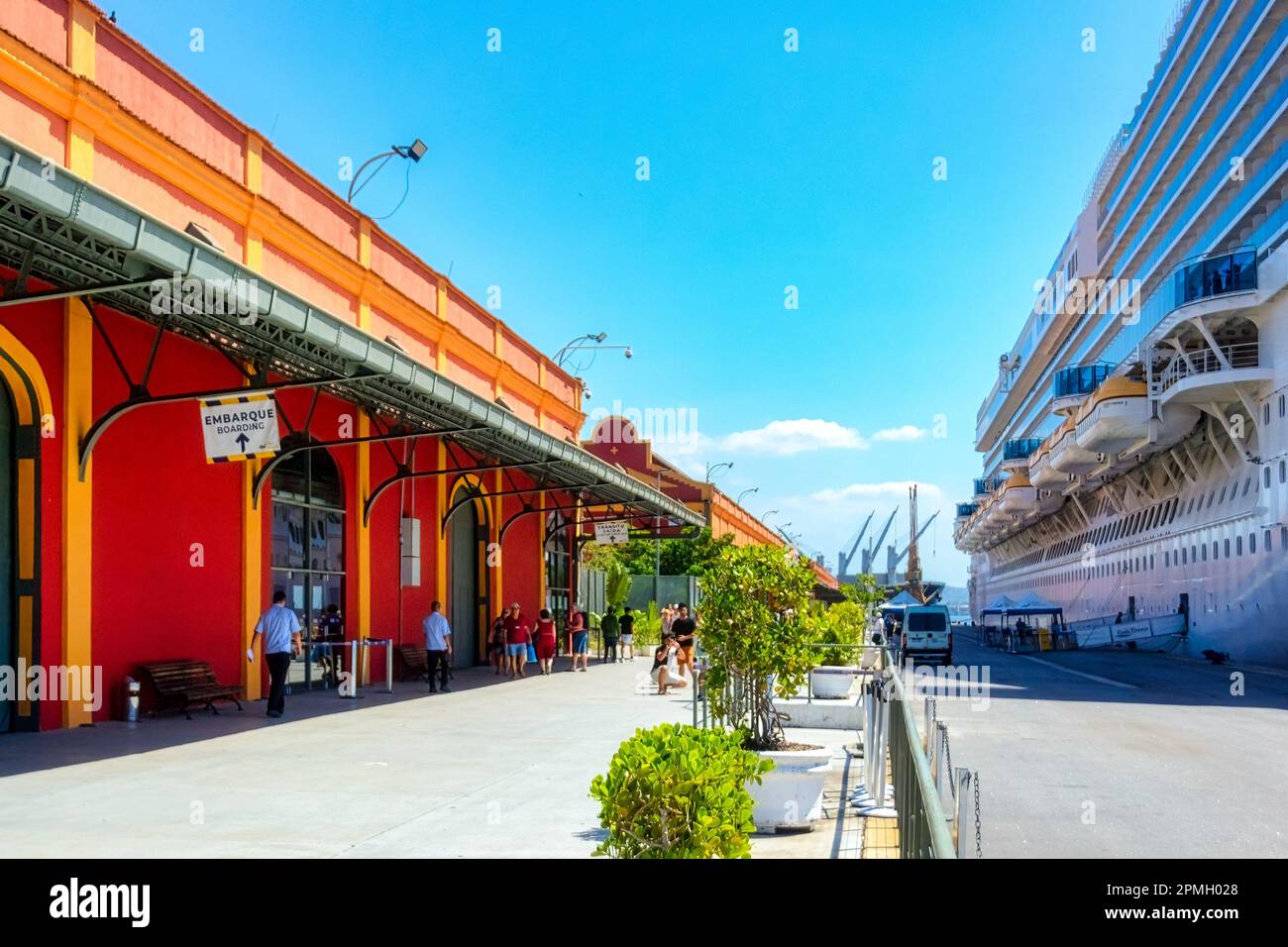 Rio de Janeiro, Brazil - April 4, 2023: Cruise terminal. Front view of ...