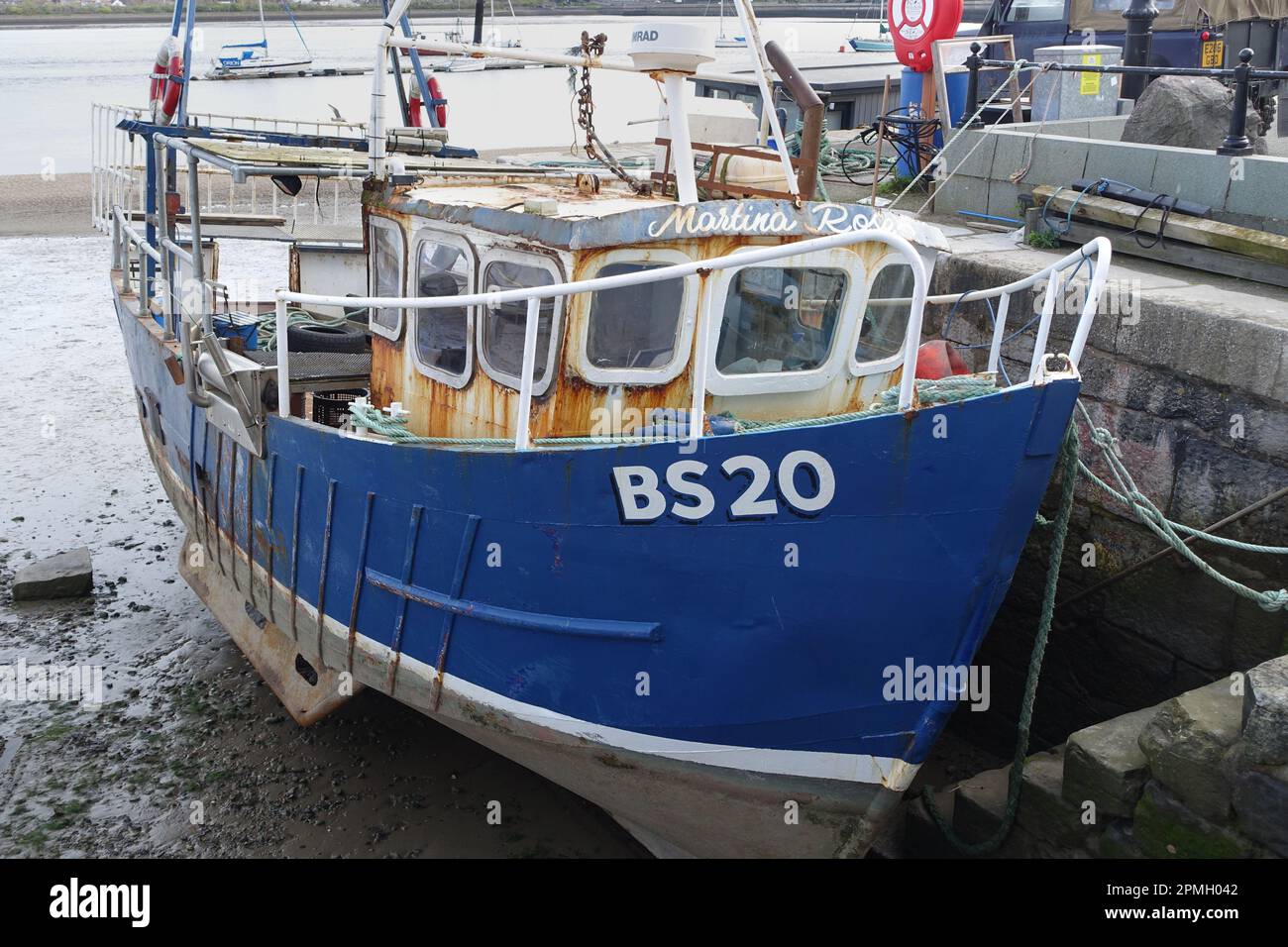 Fishing boat, Conwy harbour, Wales Stock Photo - Alamy