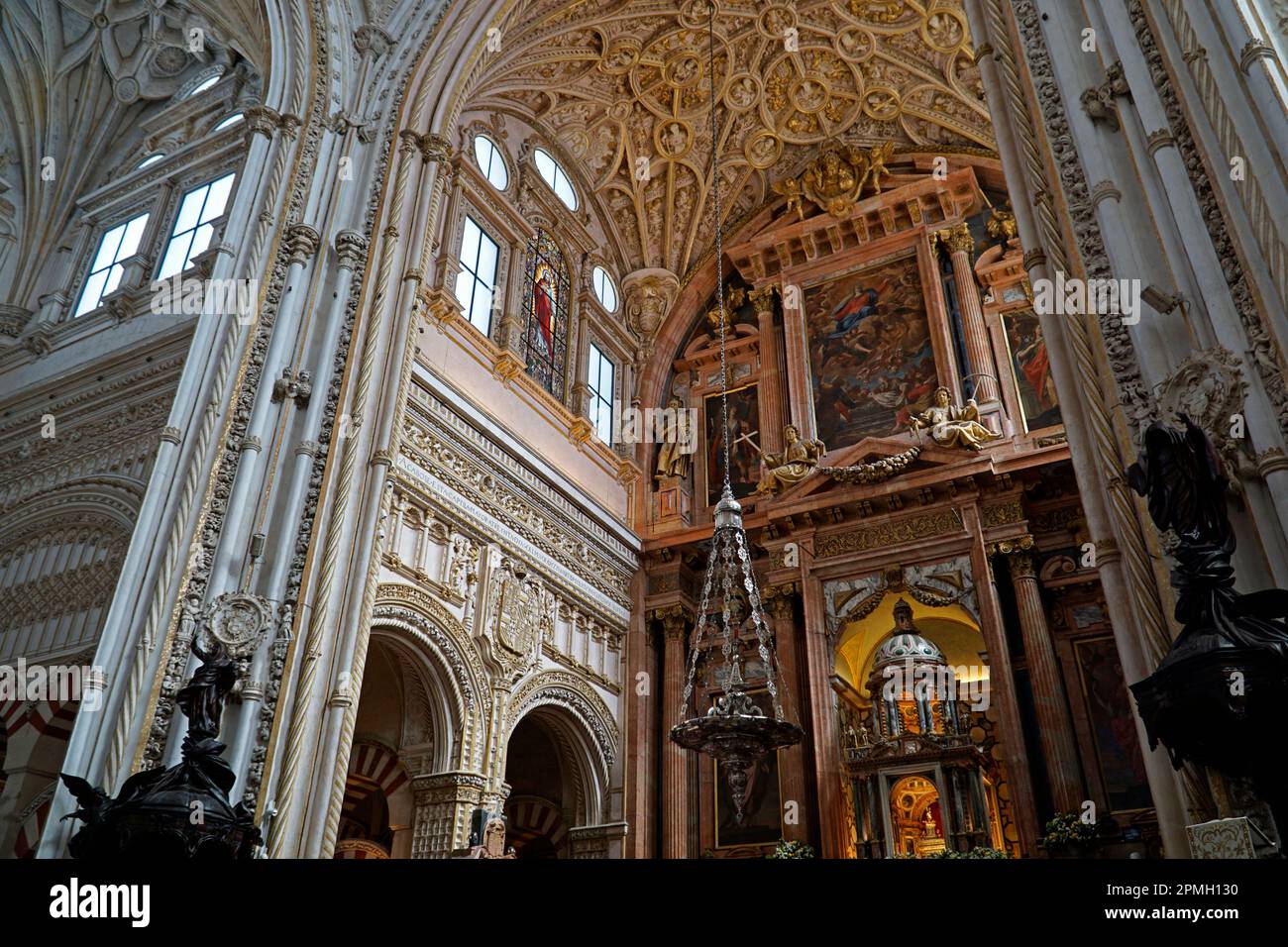 Altar of Mezquita - Mosque–Cathedral of Cordoba in Spain Stock Photo ...