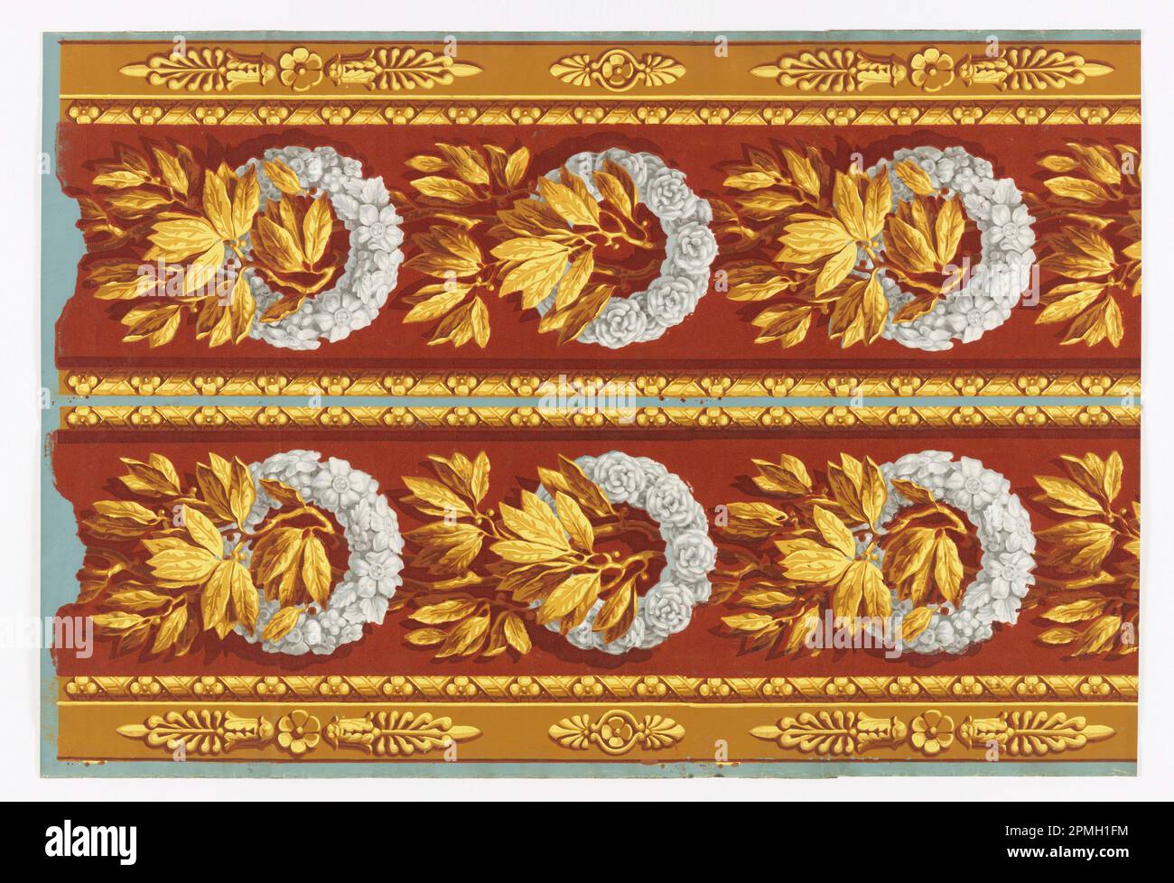 Borders (France); block-printed on paper; 82.5 x 56.5 cm (32 1/2 x 22 1 ...