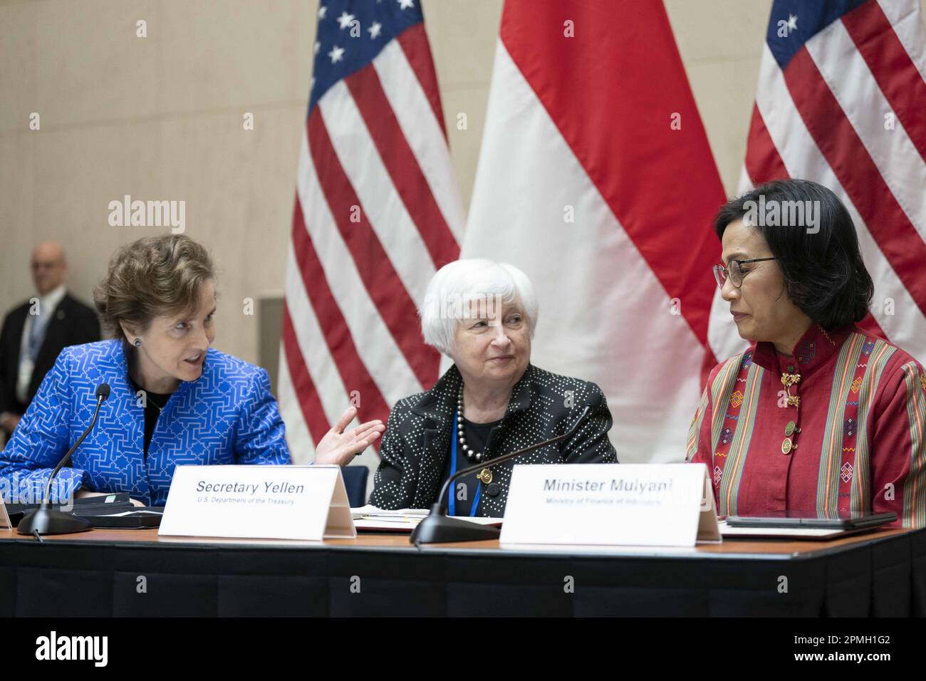 CEO of the Millennium Challenge Corporation Alice Albright, Treasury ...