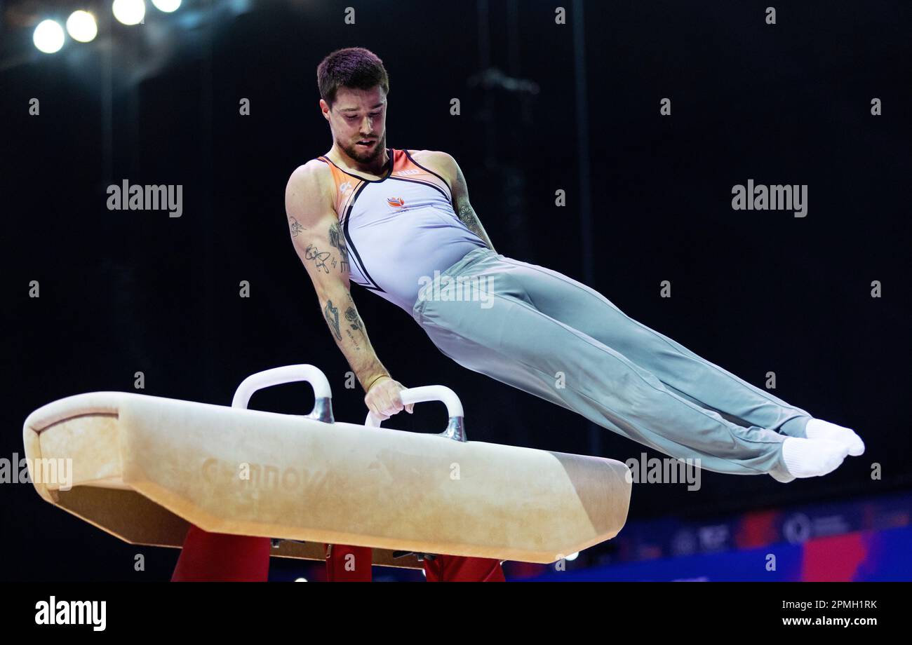 ANTALYA - Casimir Schmidt in action during the all-around gymnastics ...