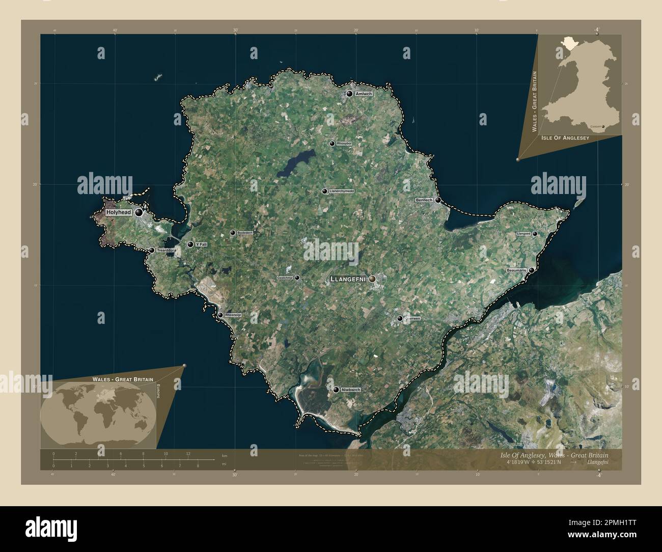 Isle Of Anglesey, region of Wales - Great Britain. High resolution ...