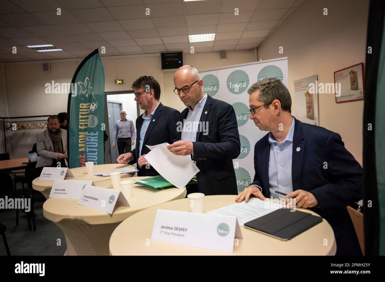 Paris, France. 13th Apr, 2023. National Federation of Agricultural ...