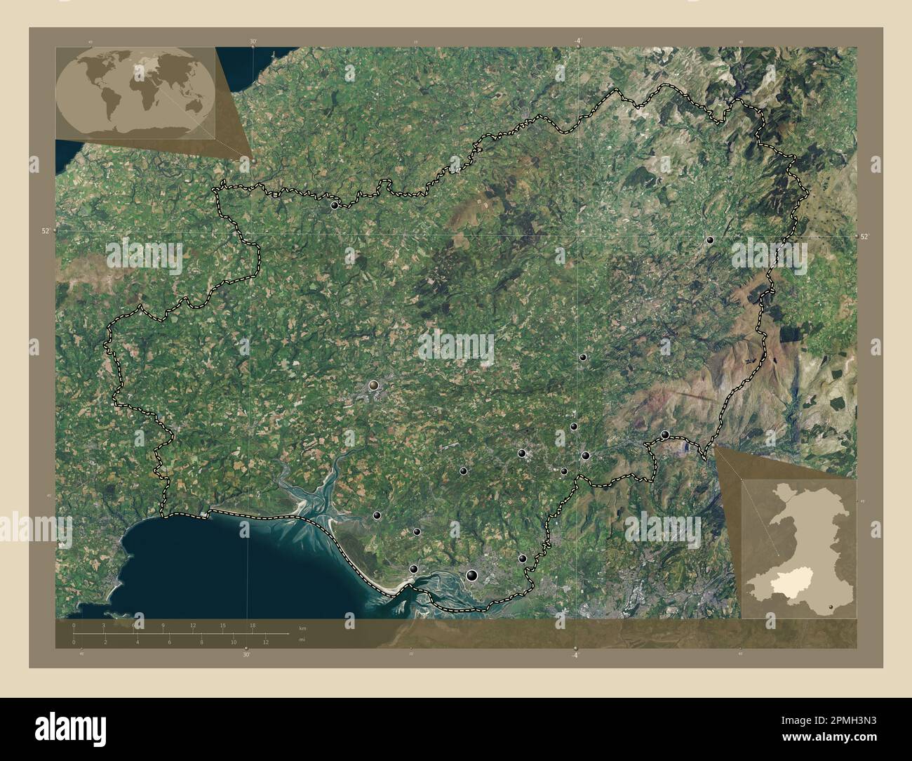 Carmarthenshire, region of Wales - Great Britain. High resolution ...