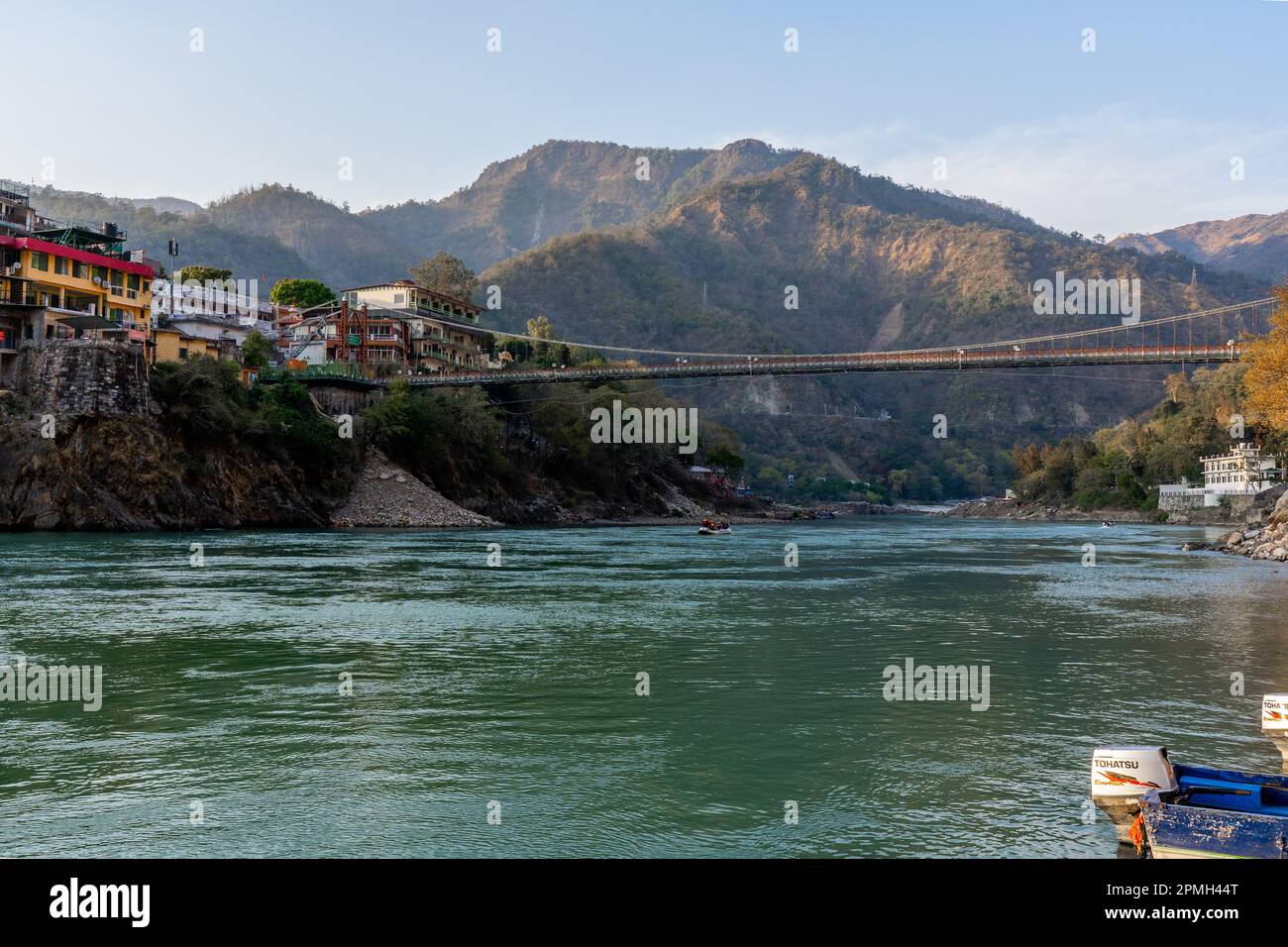 Rishikesh, Uttarakhand, India - 28.03.2023: Beautiful River Ganga in ...