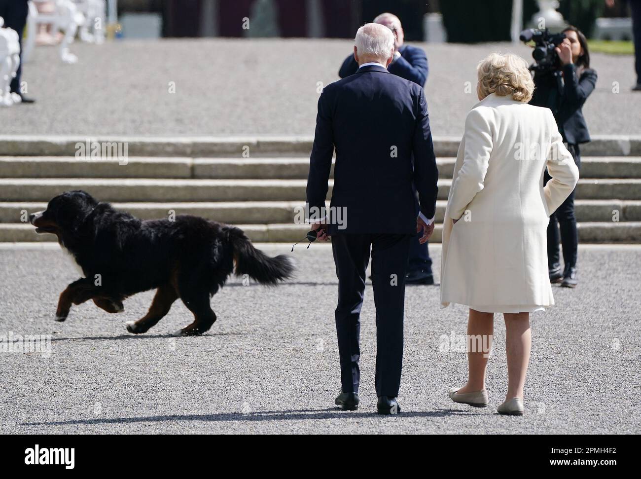 US President Joe Biden with Irish President Michael D Higgins' wife ...