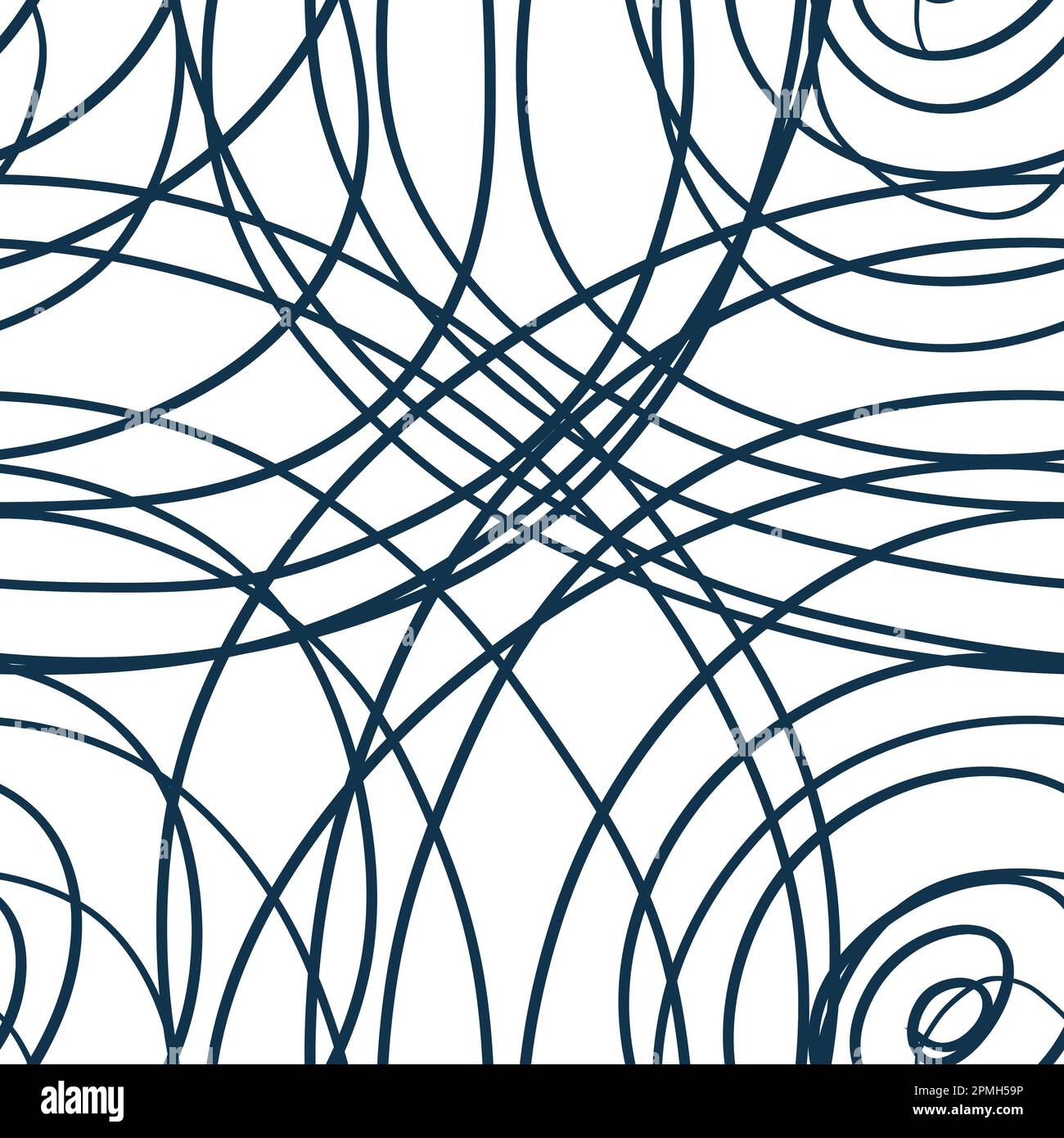 Abstract spiral seamless background. A thin line twisted in a spiral ...