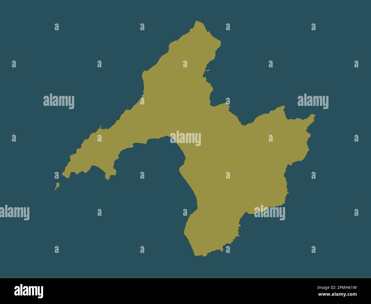 Gwynedd outline map hi-res stock photography and images - Alamy