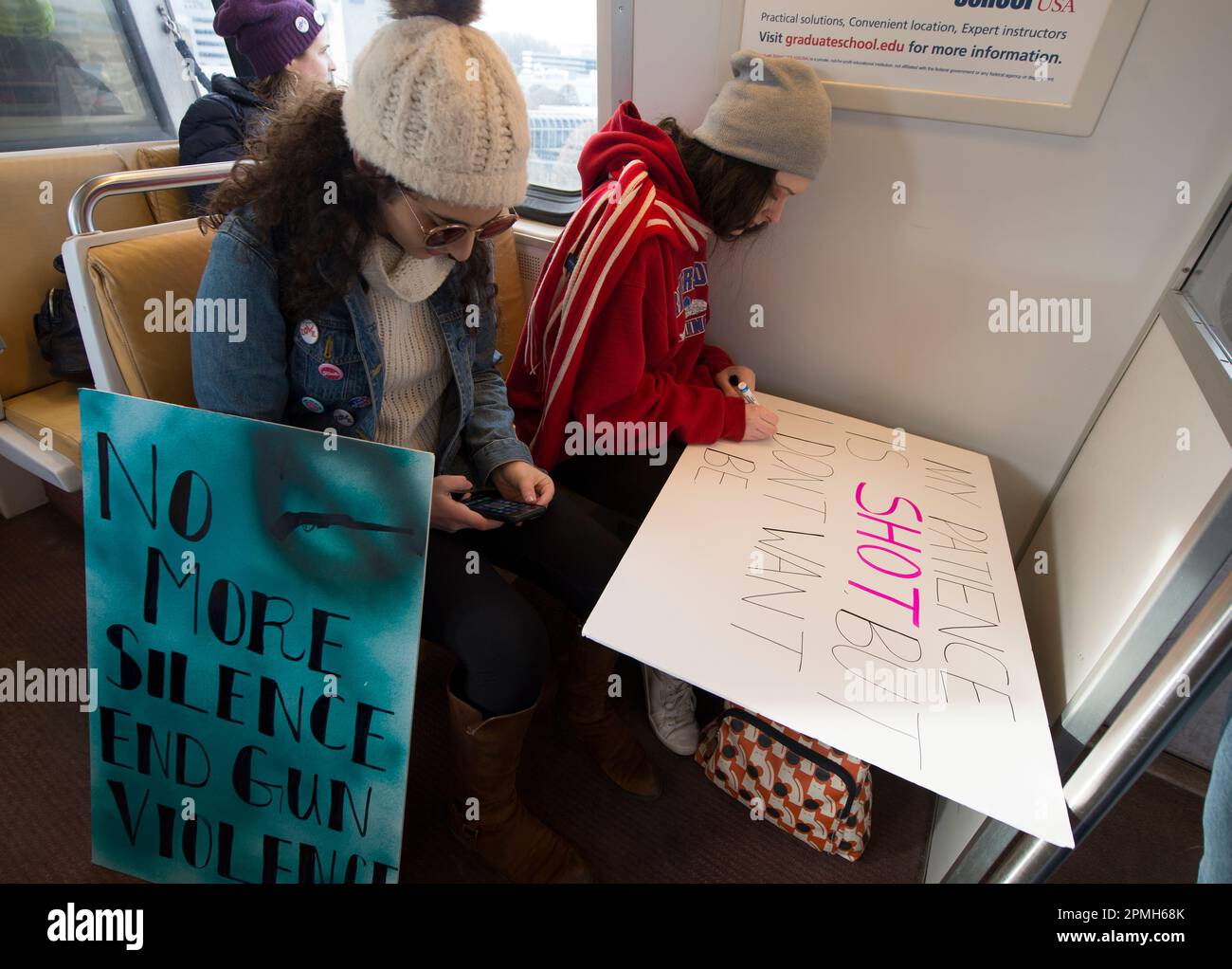 UNITED STATES: March 24, 2018: Students from Riverside High School Yara ...