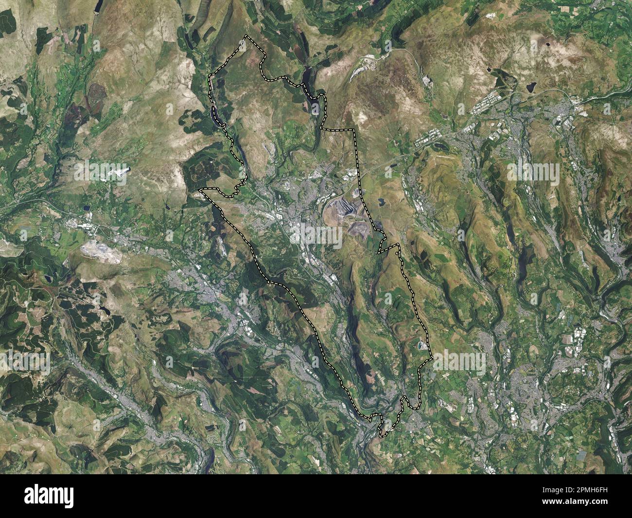 Merthyr Tydfil, region of Wales - Great Britain. High resolution ...
