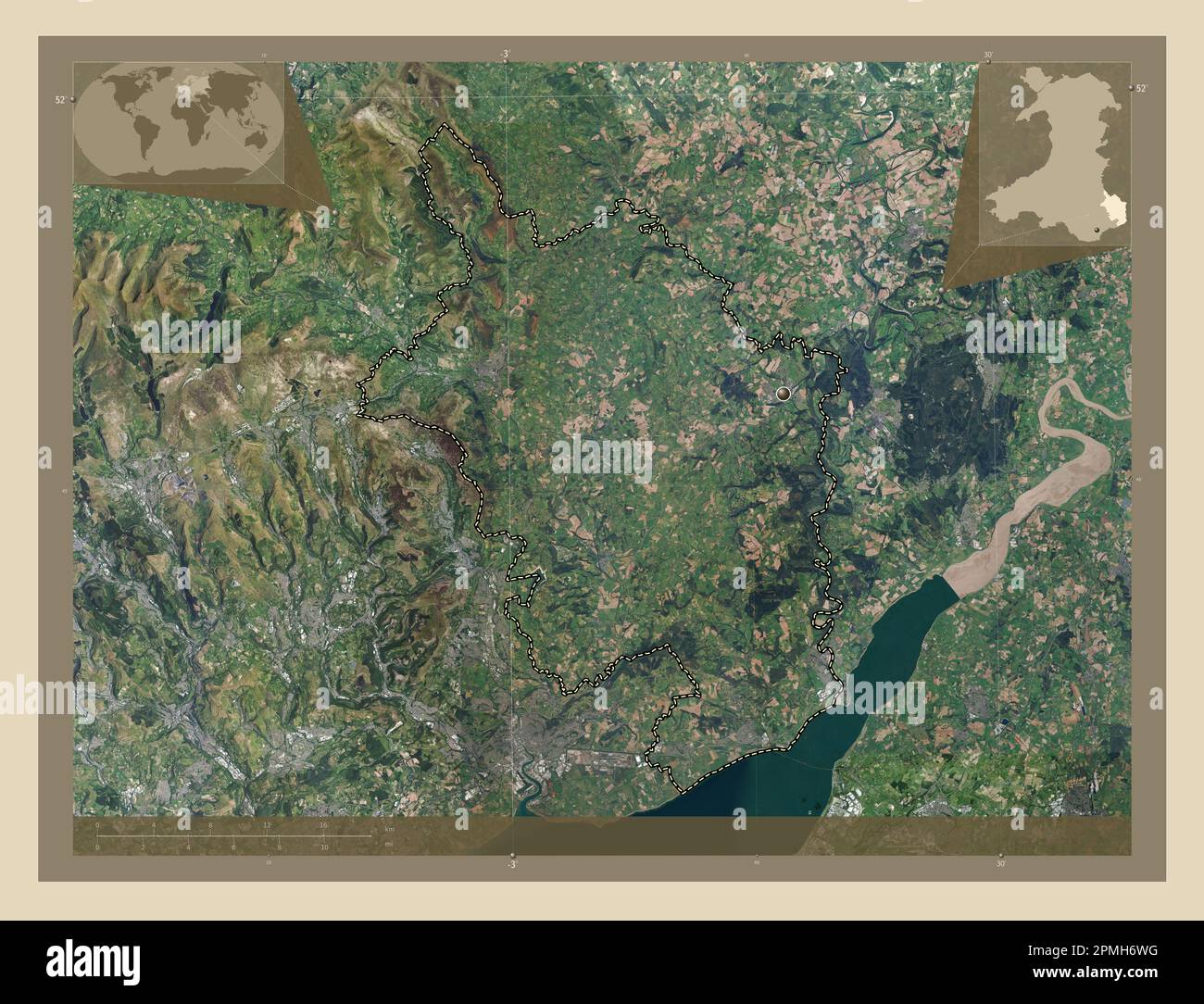 Monmouthshire, region of Wales - Great Britain. High resolution ...