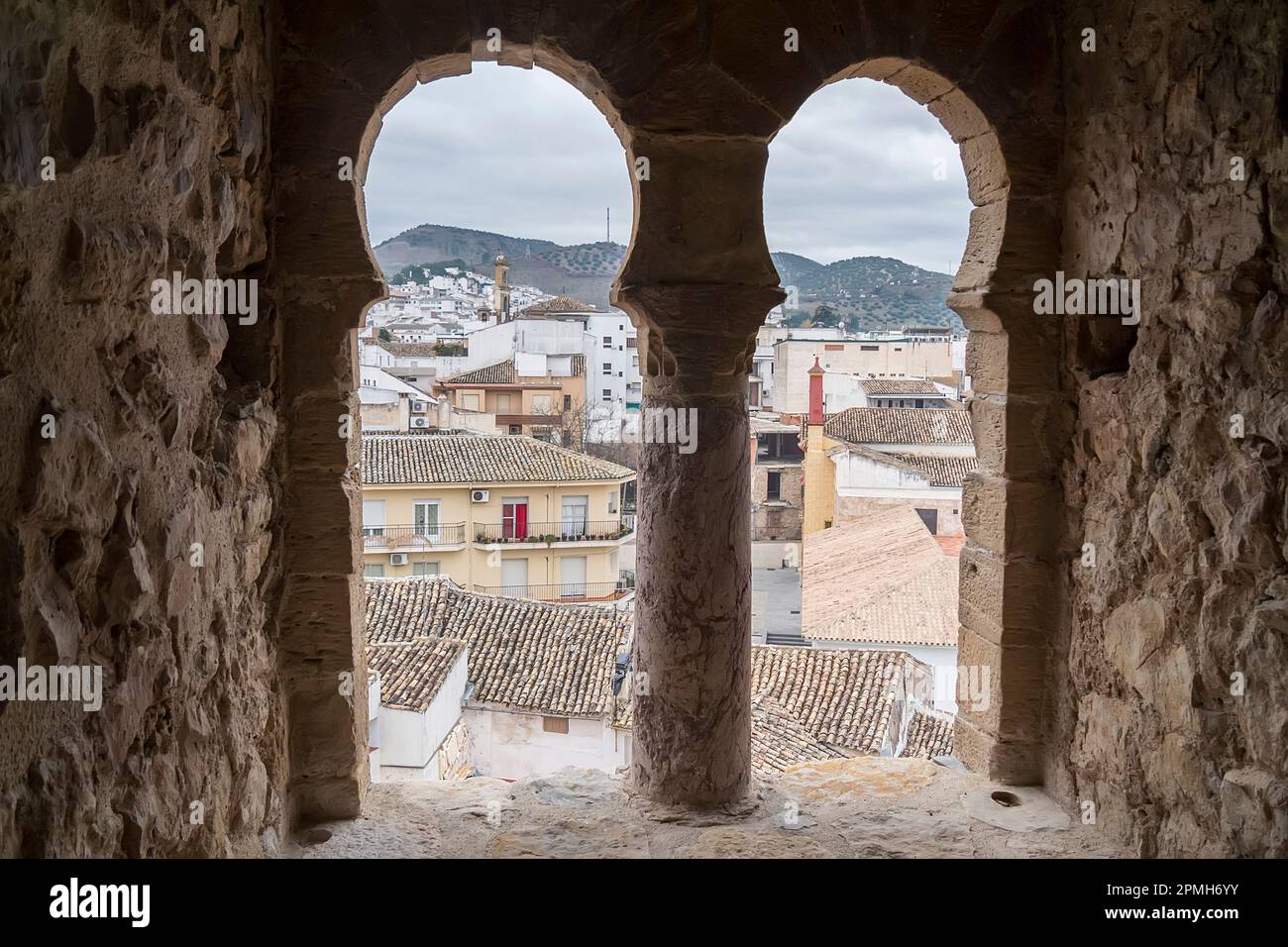 Priego de Cordoba, white village of Cordoba province in Spain Stock ...