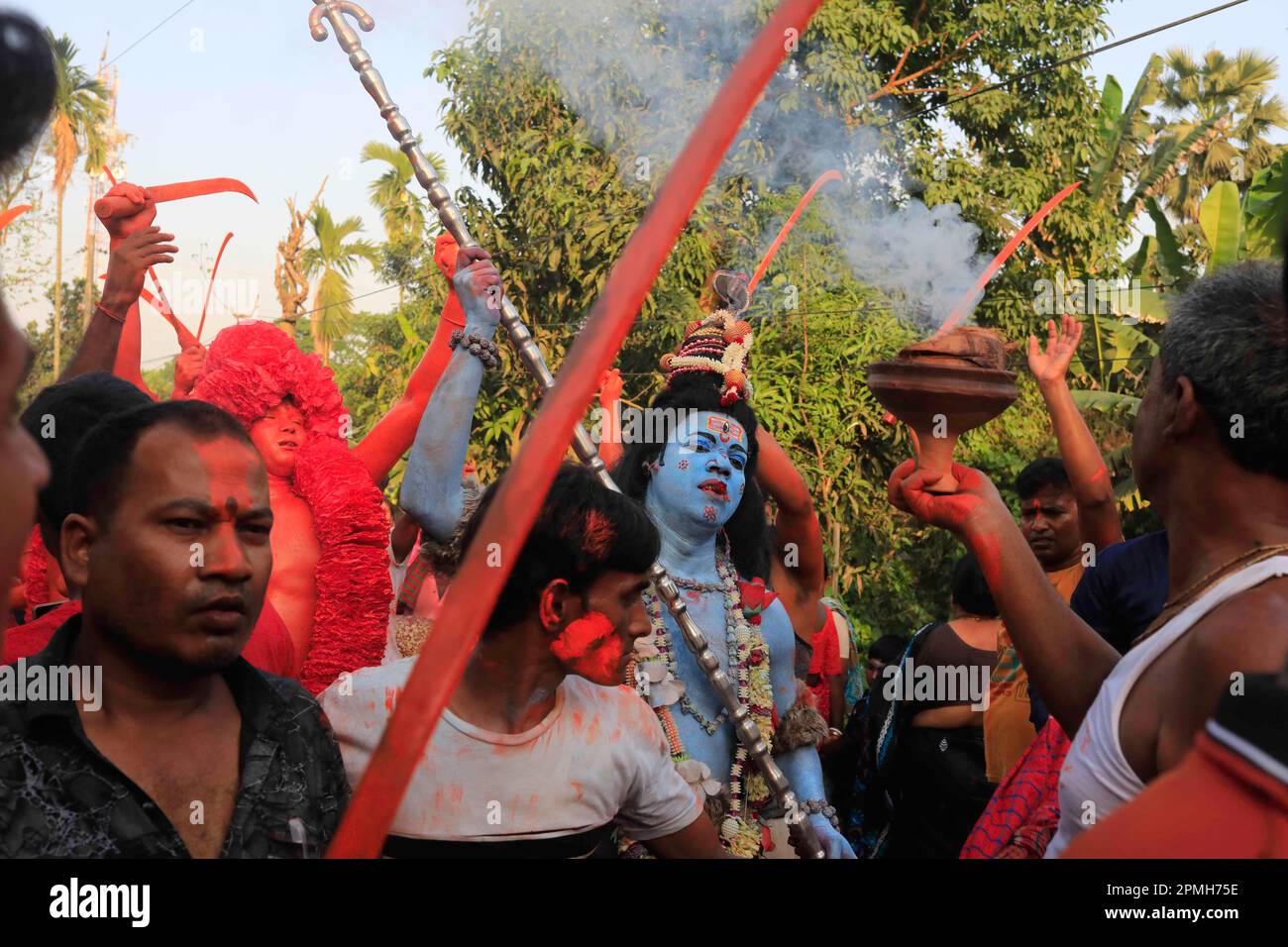 Munshiganj, Bangladesh. 13th Apr, 2023. As the month of Chaitra, the ...