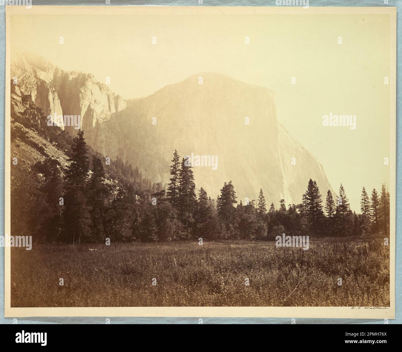 Photograph, El Capitan, Yosemite; Photographed by Carleton E. Watkins ...