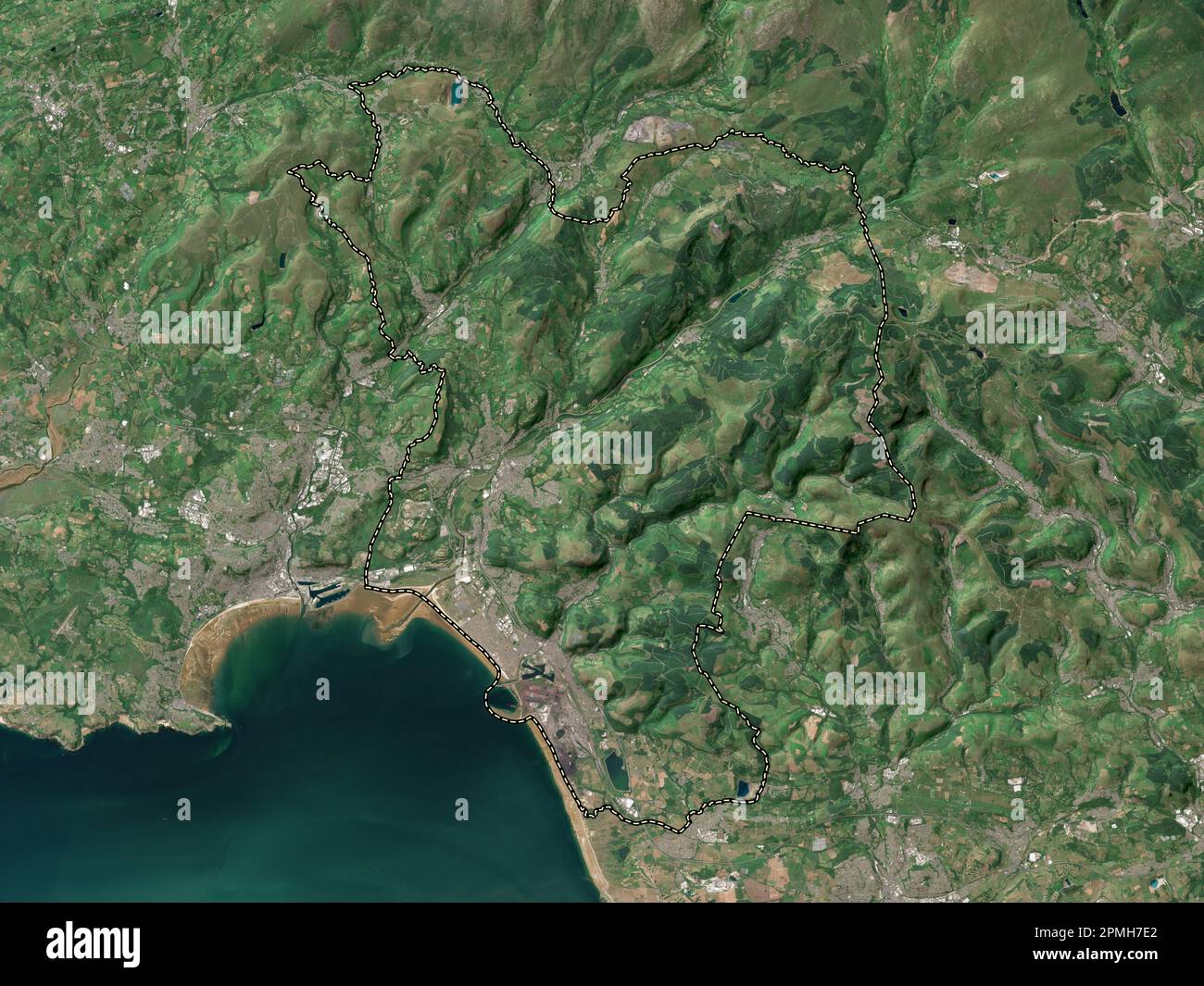 Neath Port Talbot, region of Wales - Great Britain. Low resolution ...